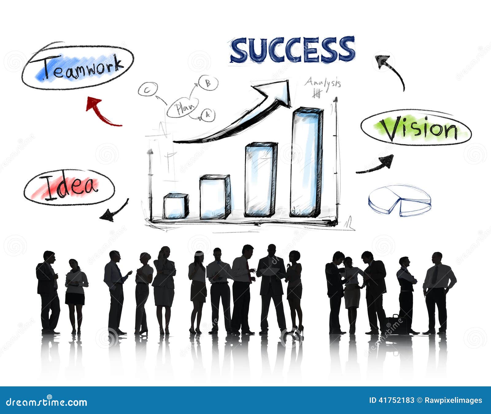 Business People Working and Success Concept Stock Image - Image of ...