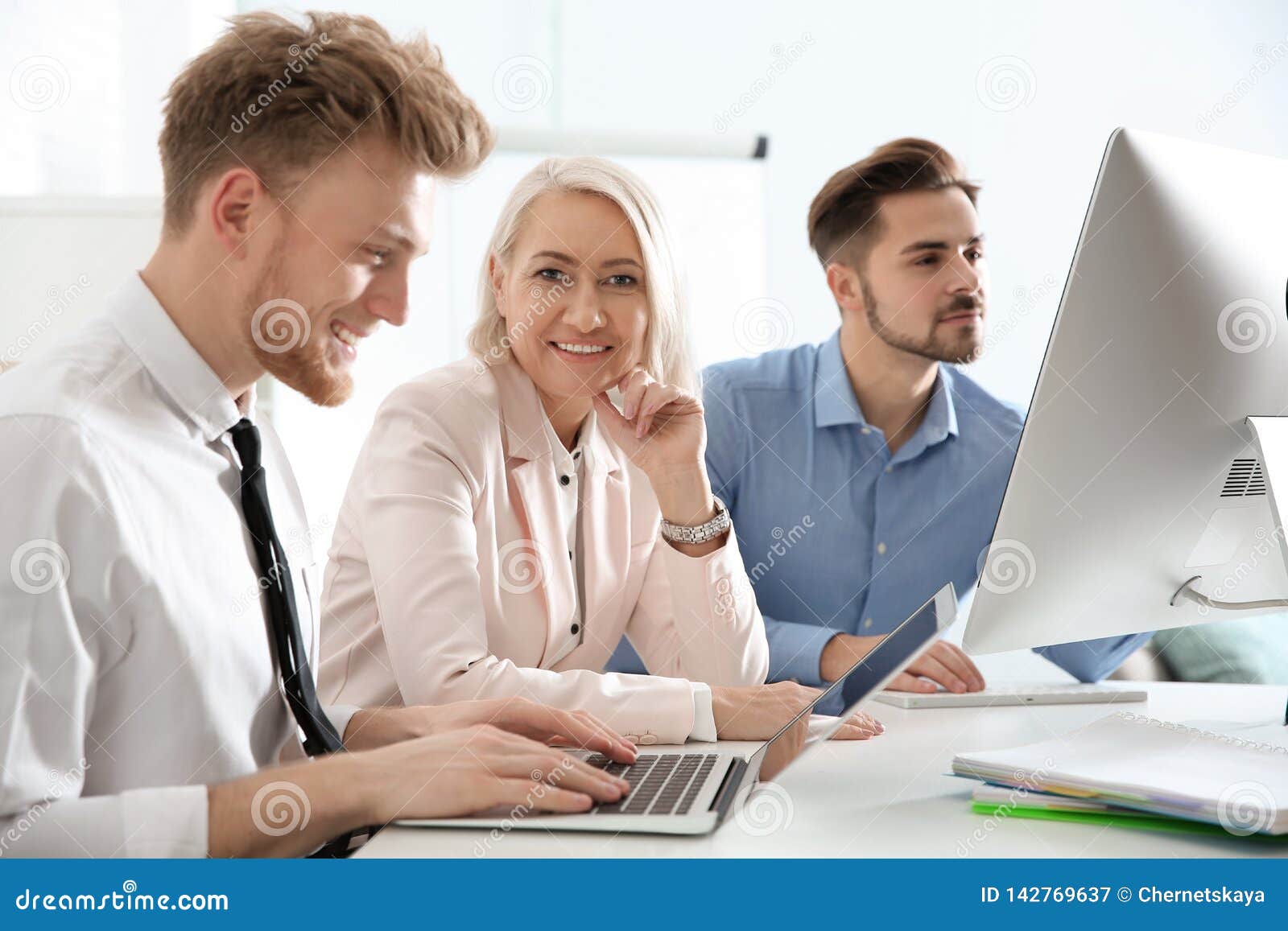 Business People Working. Professional Communication Stock Image - Image ...