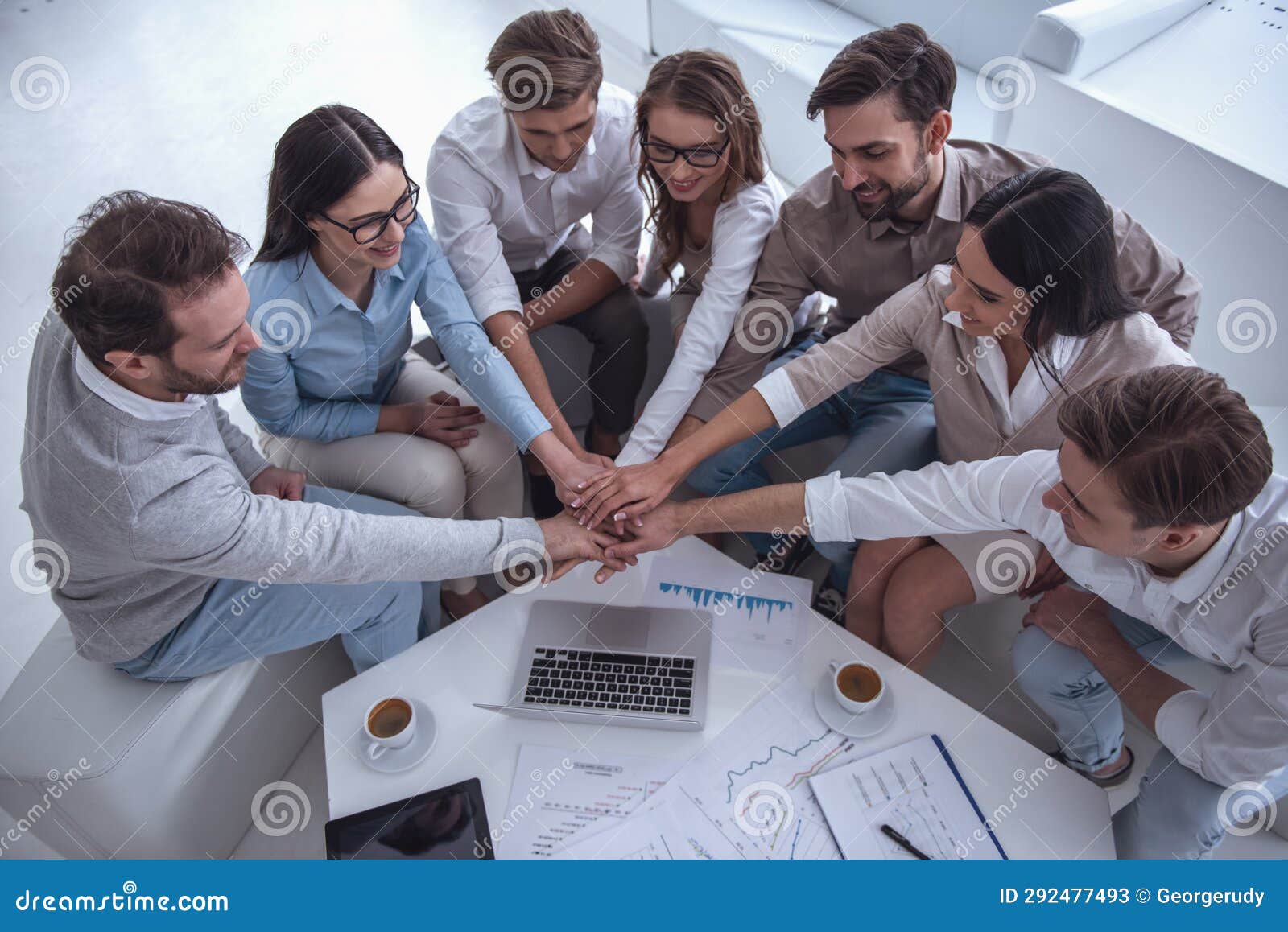 Beautiful business team stock image. Image of meeting - 292477493