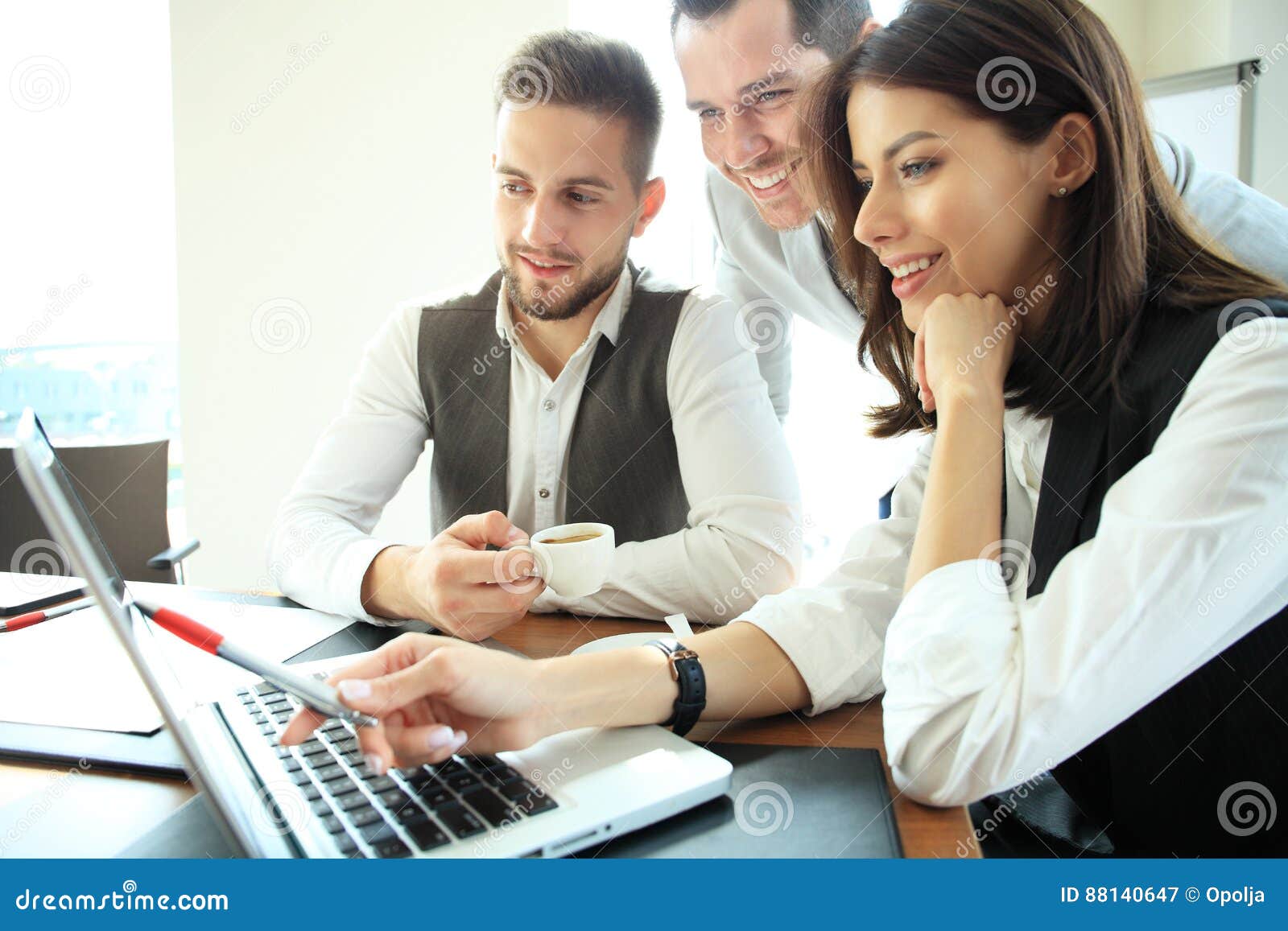 Business People Working Teamwork Cooperation Conference. Stock Image ...