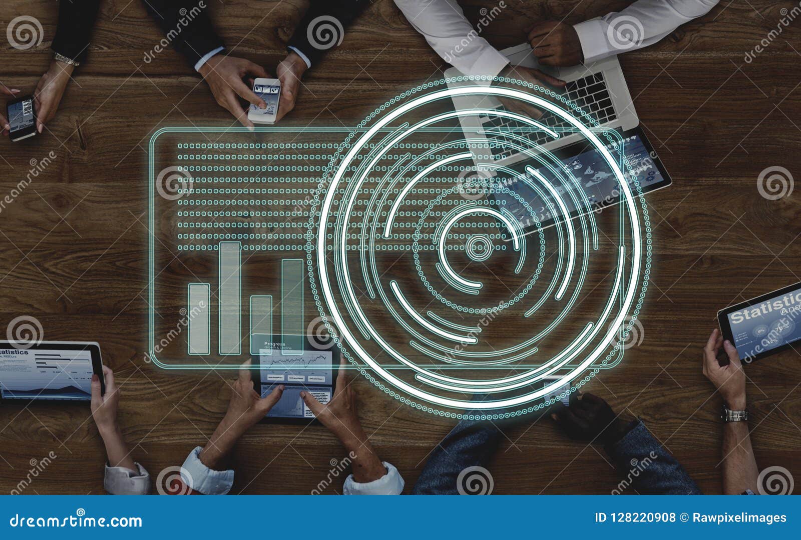 Business People Working with Technology Concept Stock Photo - Image of ...