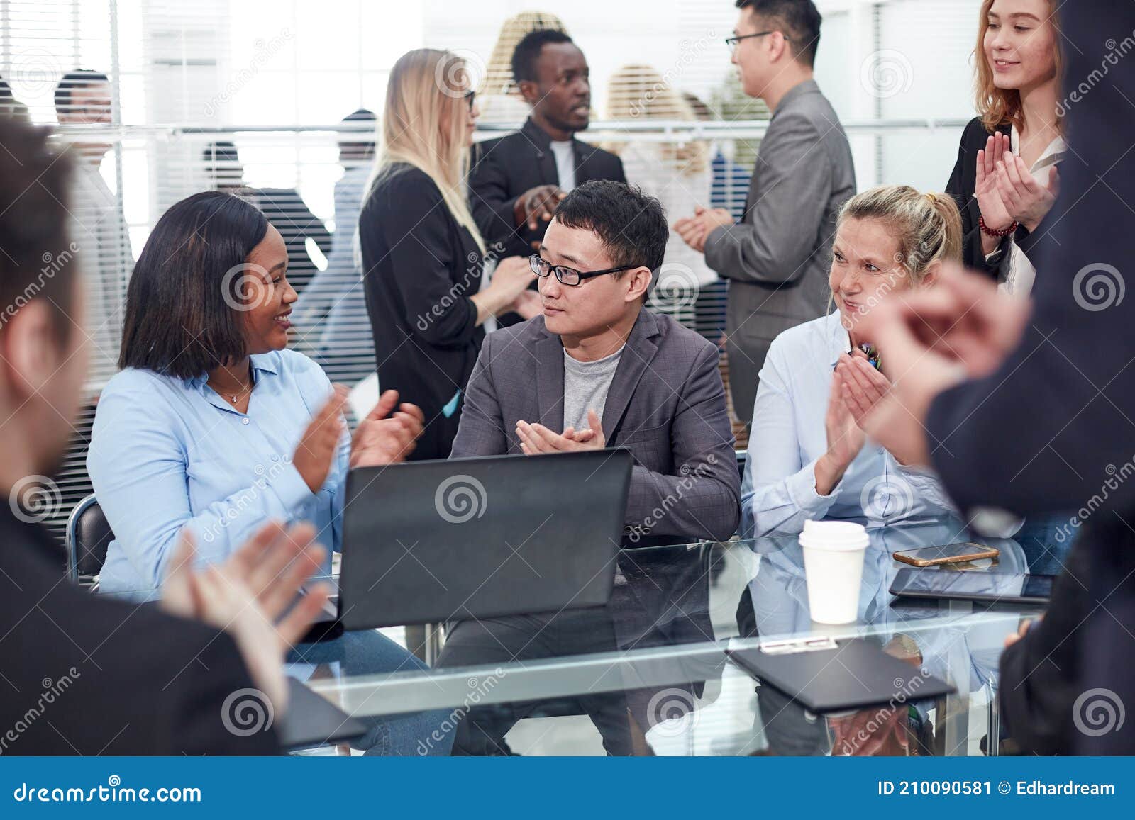 Business People Working Together on Desktop Computer Stock Image ...