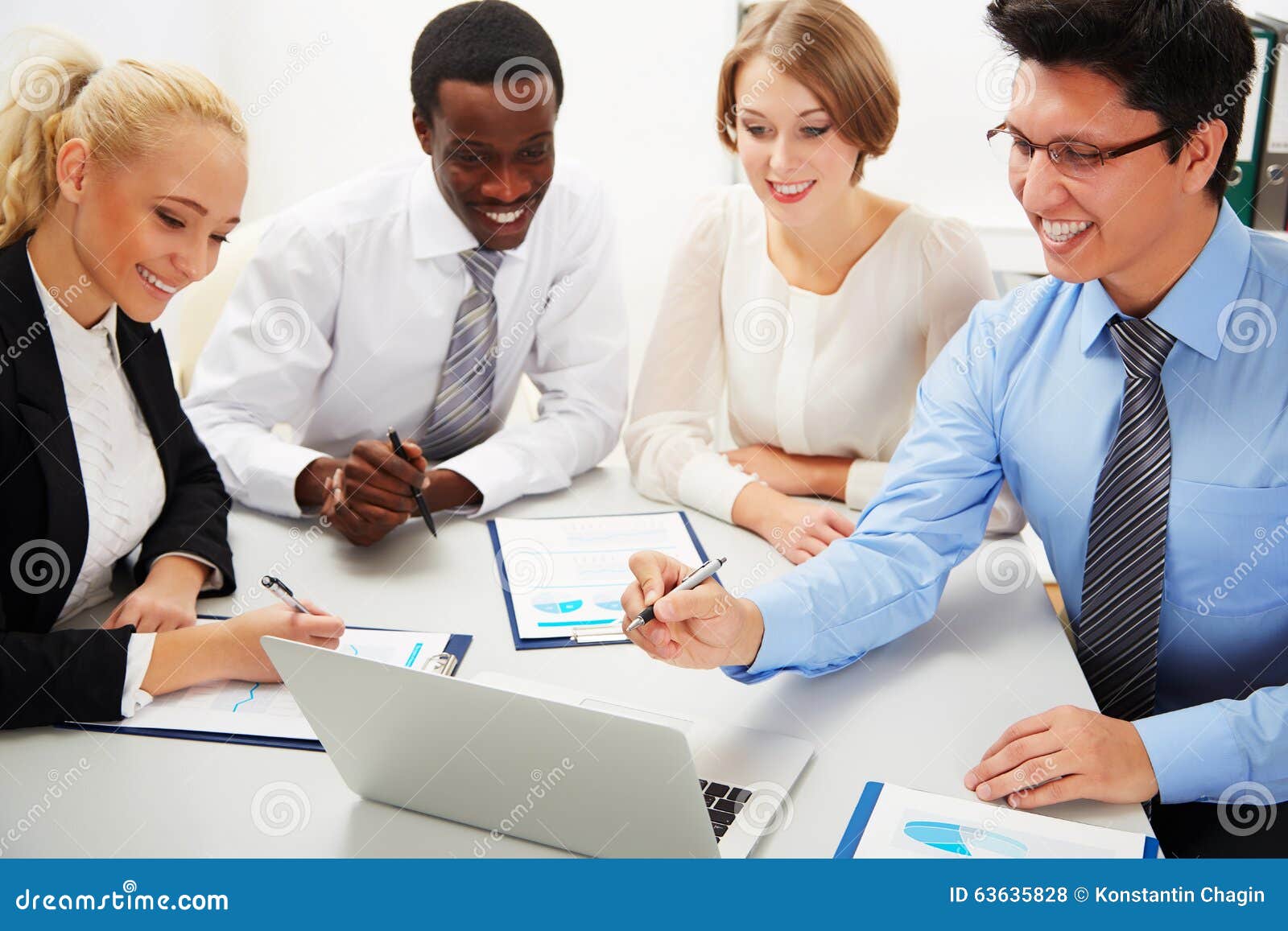 Business People Working Together. Stock Photo - Image of diversity ...