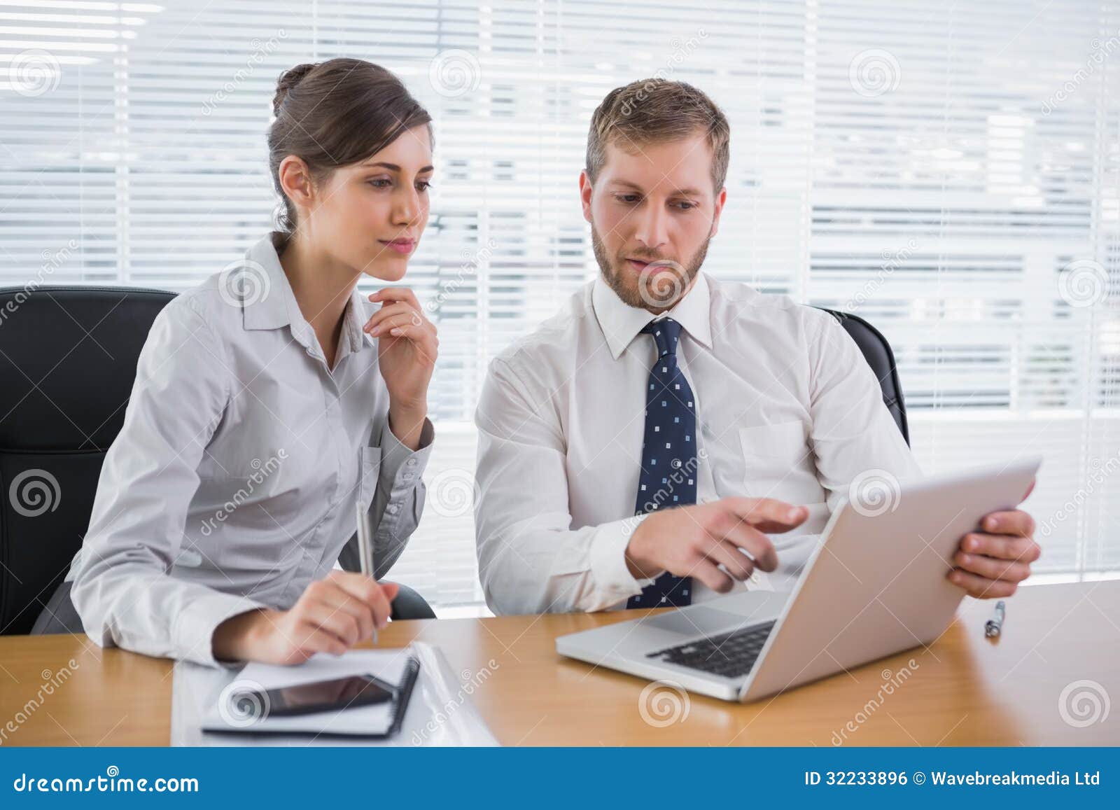 Business People Working Together on Laptop Stock Photo - Image of ...