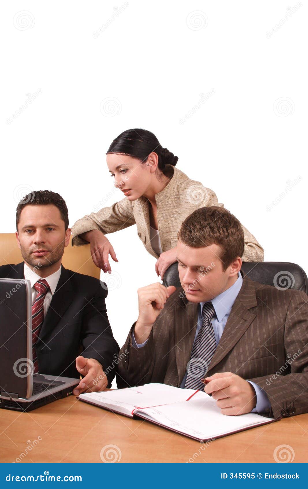 Business People Working Together in the Office Stock Image - Image of ...