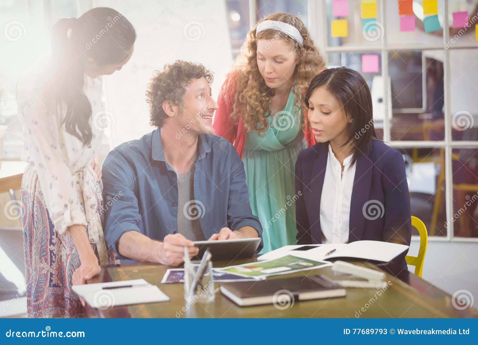Business People Working Together Stock Image - Image of dressed ...
