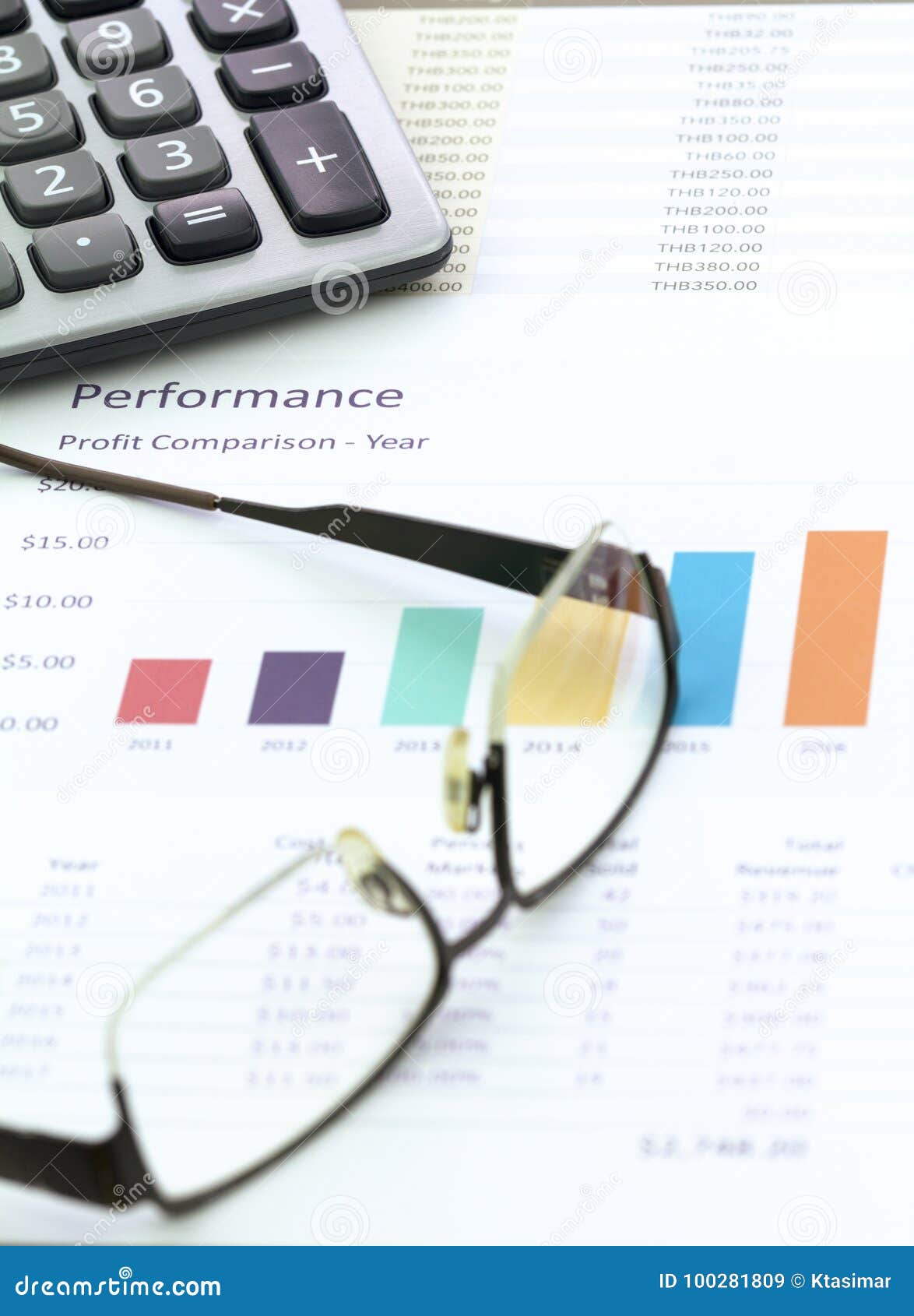 Business Performance Analysis Stock Image - Image of accounting ...