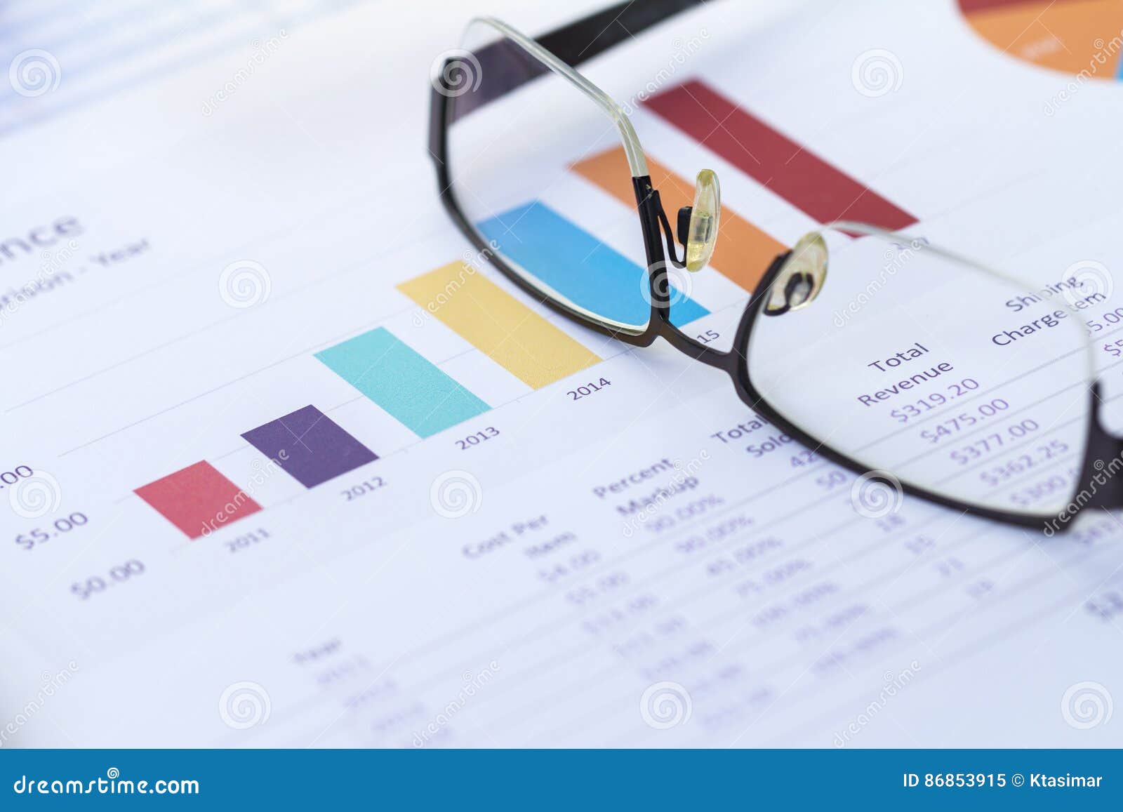 Business Performance Analysis Stock Image - Image of closeup, paper ...