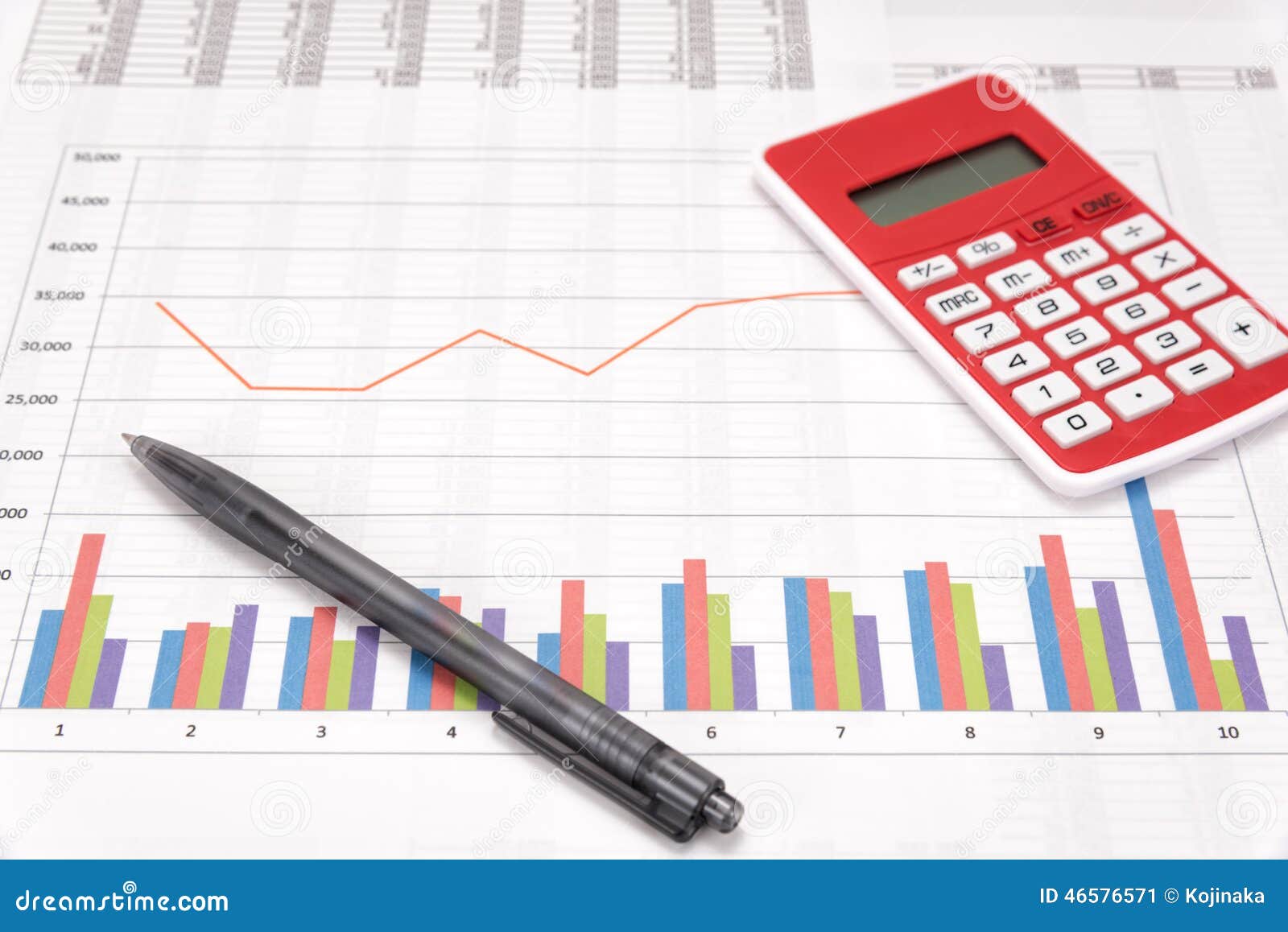 Business Performance Analysis. Stock Image - Image of value, print ...