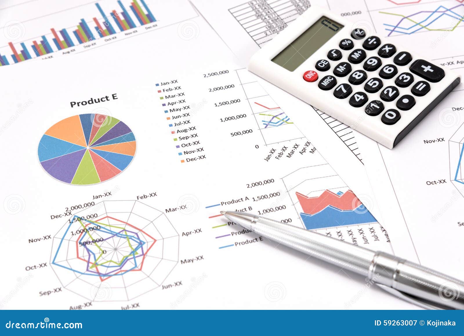 Business Performance Analysis. Stock Image - Image of ballpoint ...