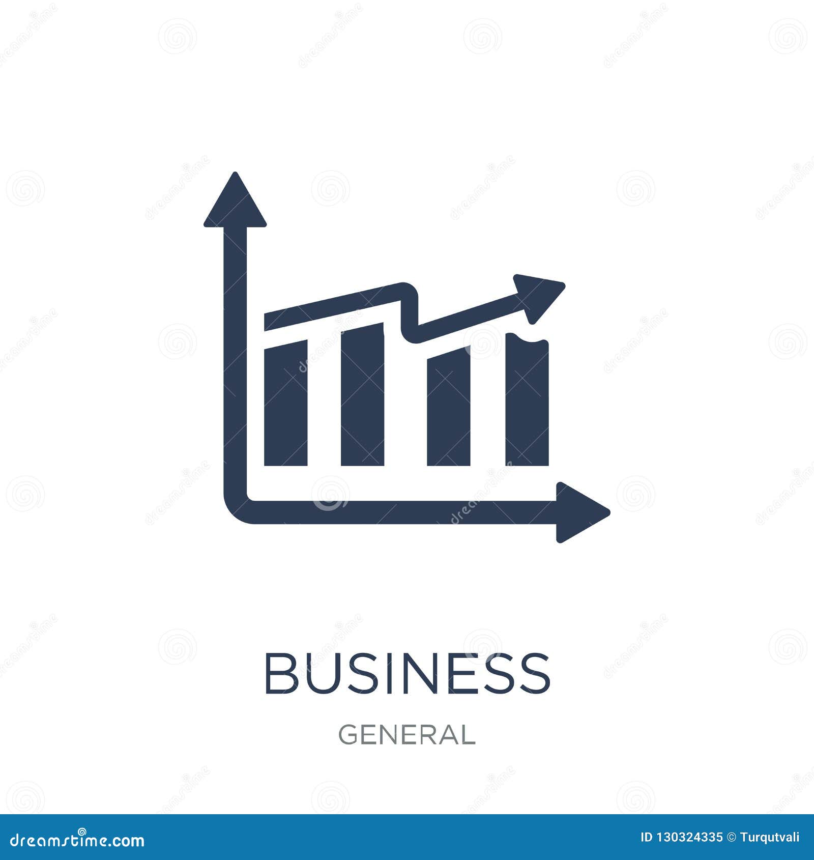 Business Performance Icon. Trendy Flat Vector Business Performance Icon ...