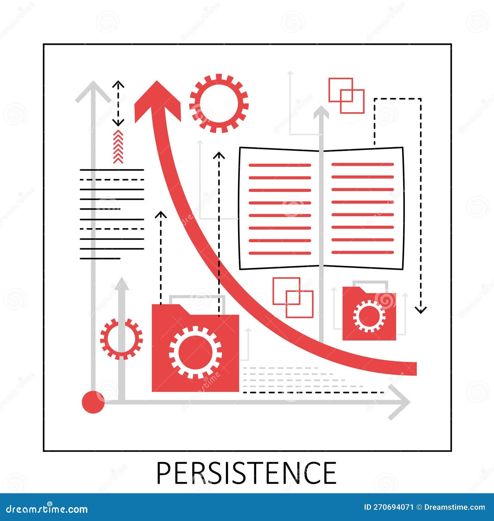 Business Persistence Growth Stock Vector - Illustration of effort, idea ...