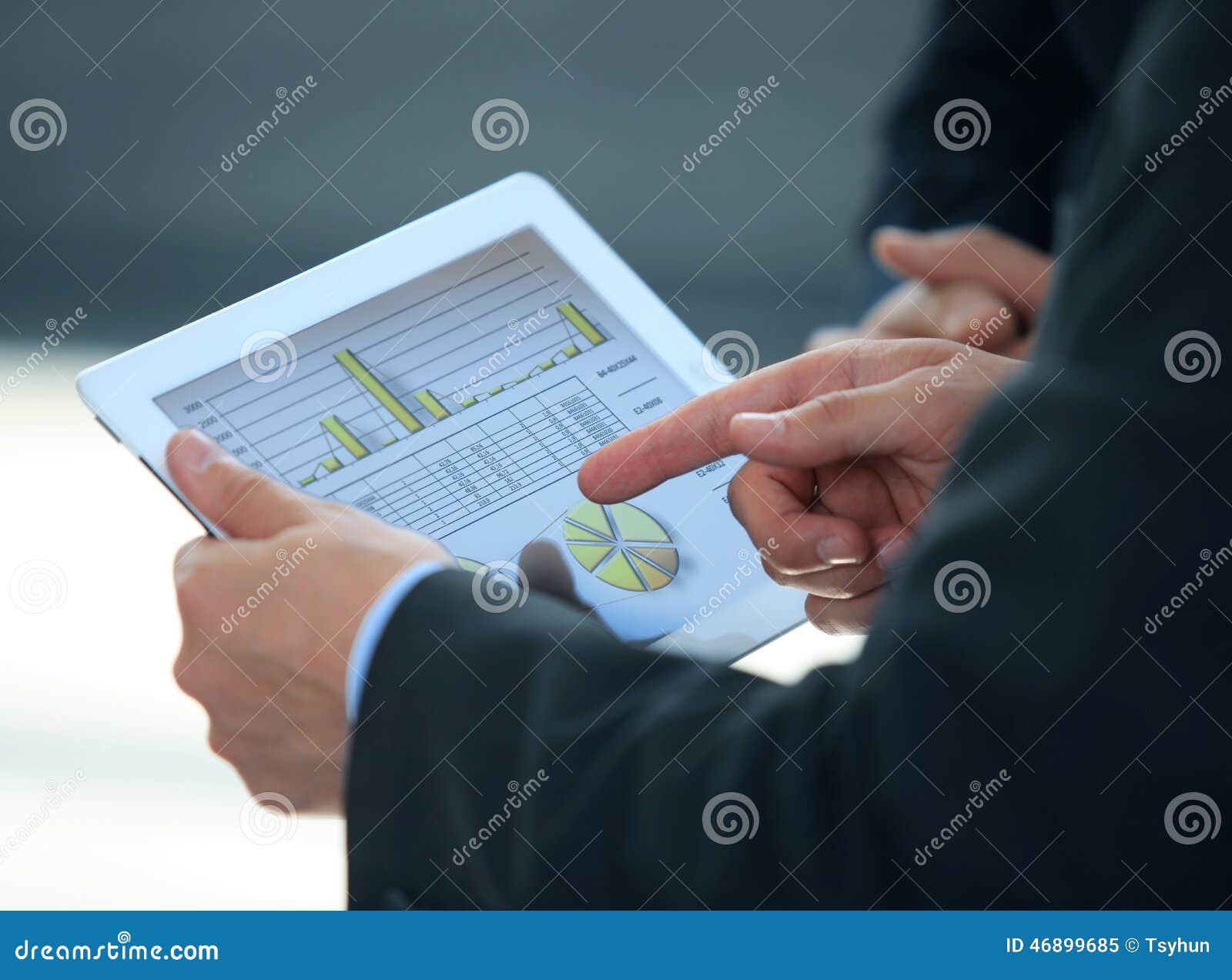 Business Person Analyzing Financial Statistics Stock Image - Image of ...