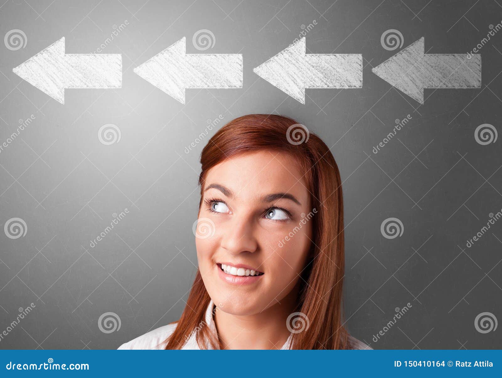 Business Person Choosing Direction Stock Photo - Image of consideration ...