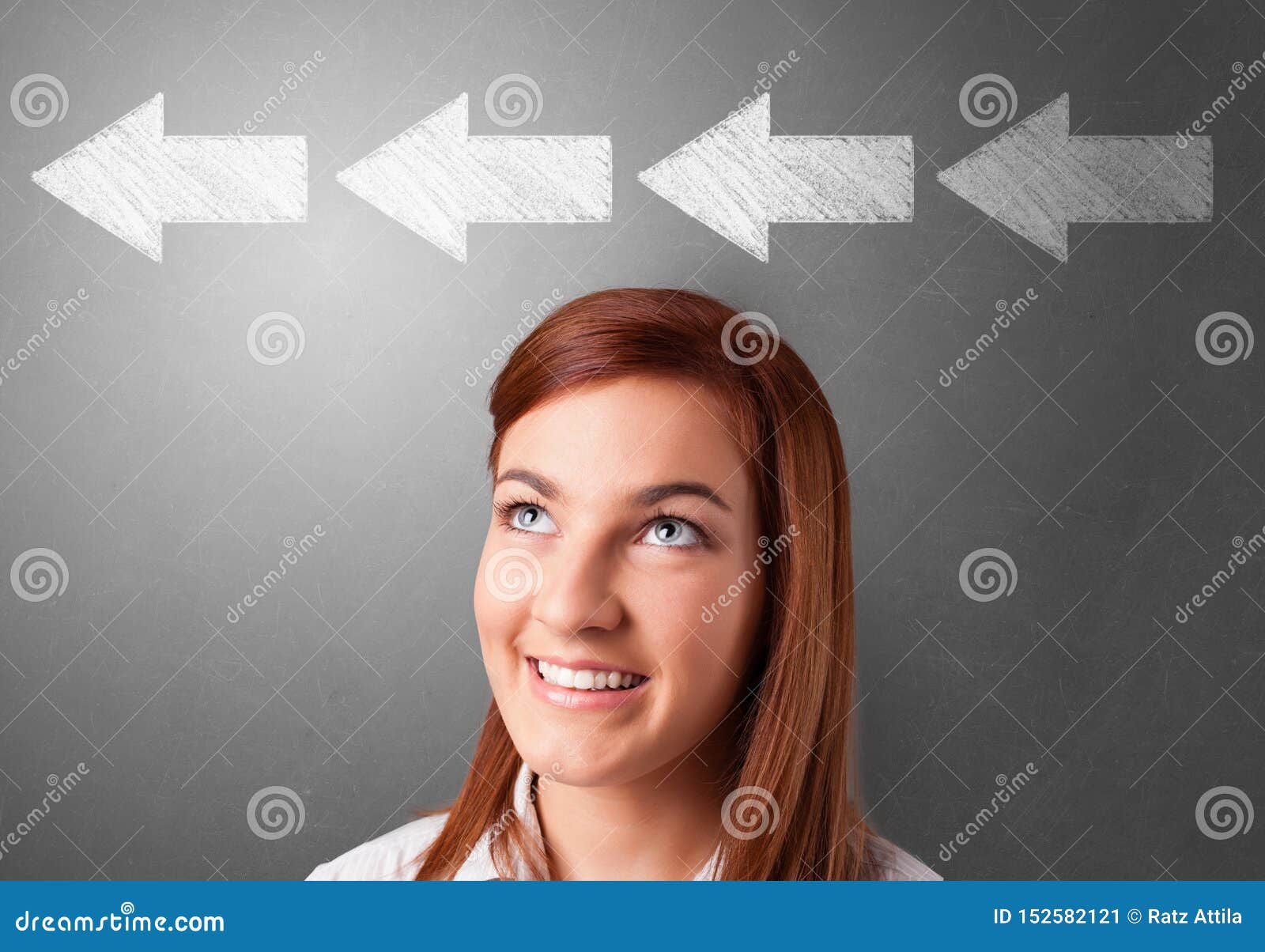 Business Person Choosing Direction Stock Image - Image of confident ...