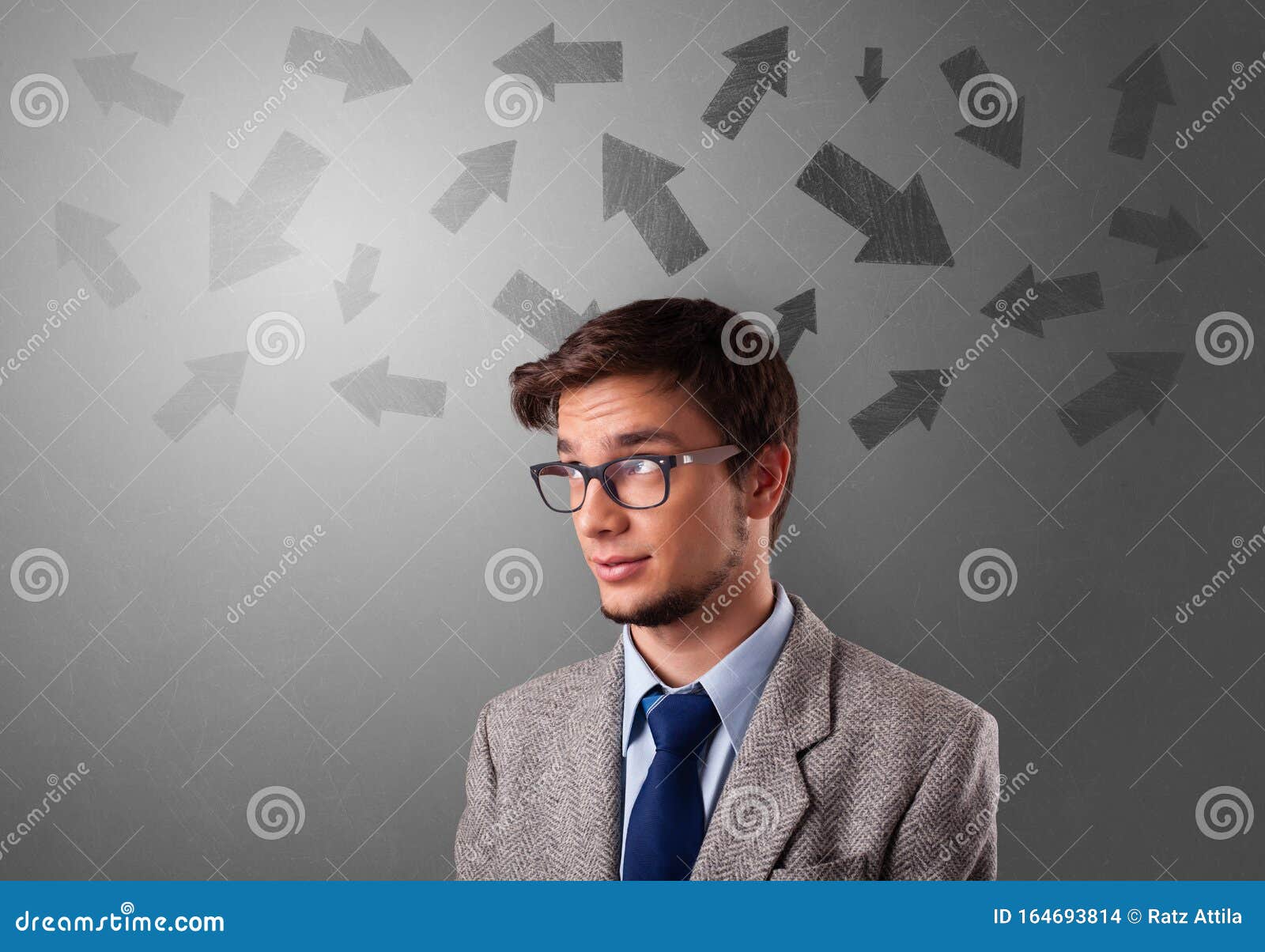 Business Person Choosing Direction Stock Photo - Image of choosing ...