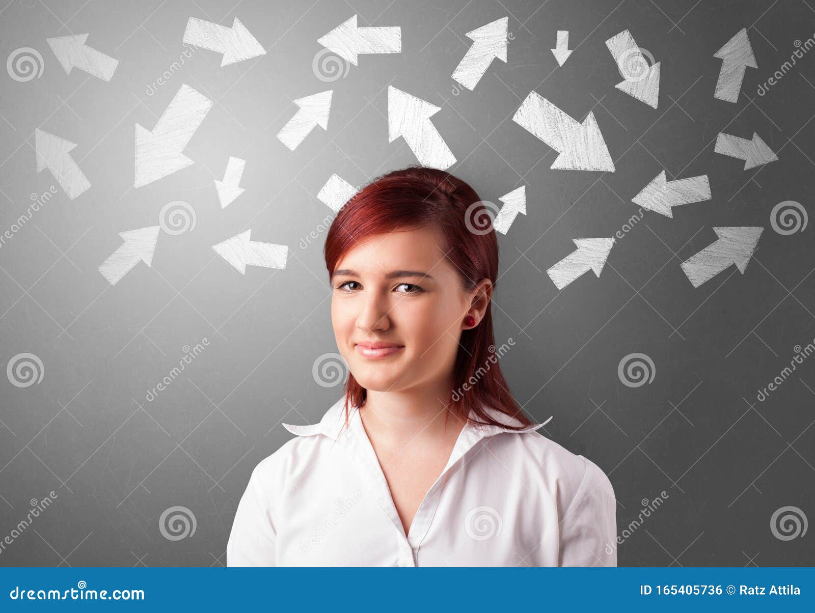 Business Person Choosing Direction Stock Photo - Image of career ...