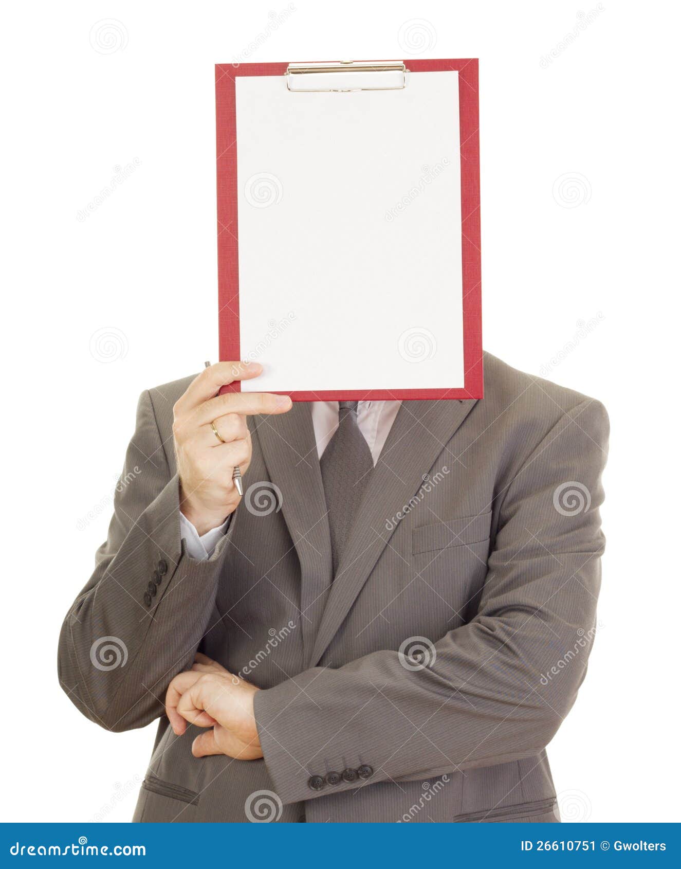Business Person with Clipboard Stock Image - Image of gesture, agent ...