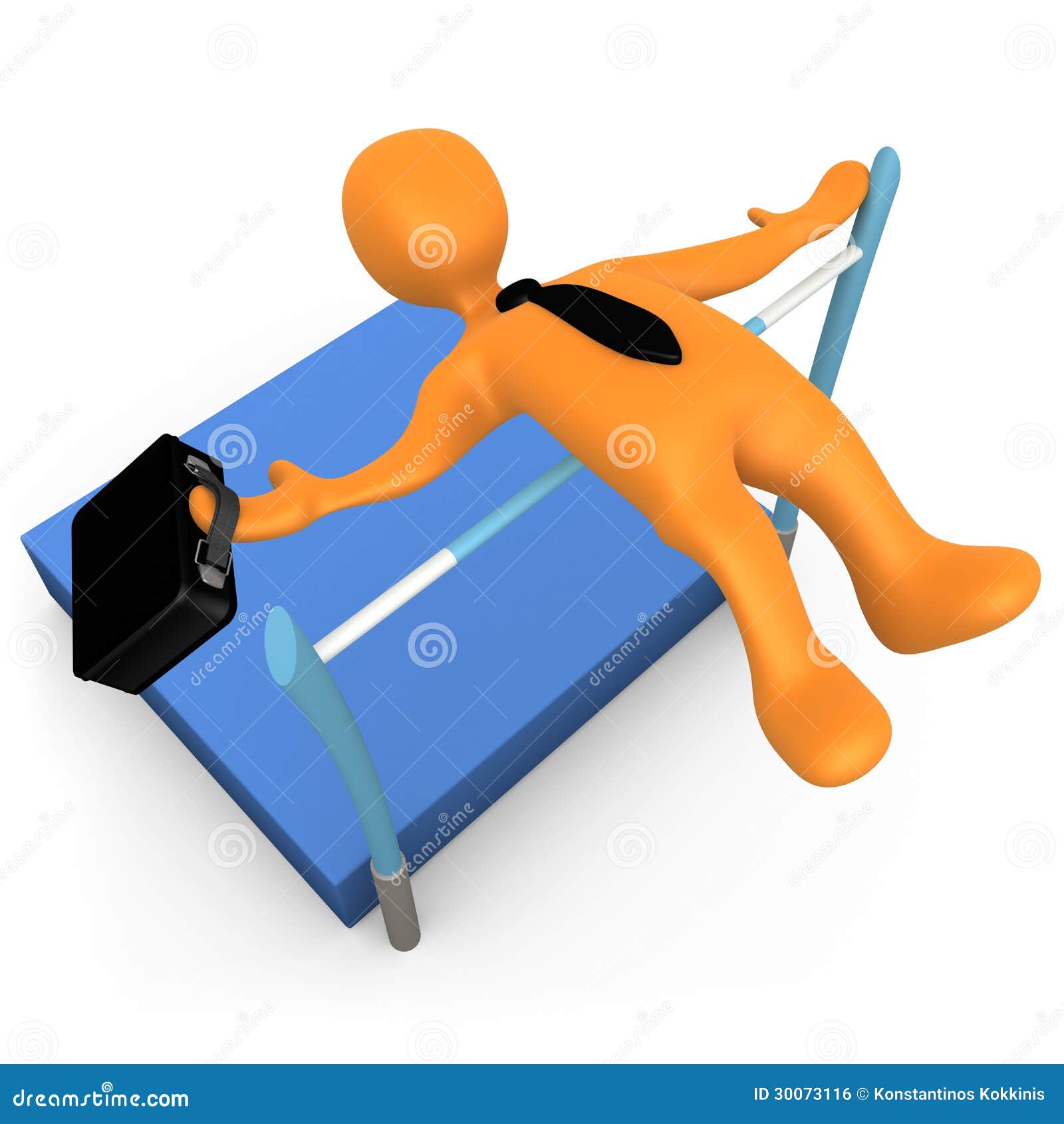 Business High Jump stock illustration. Illustration of jump - 30073116