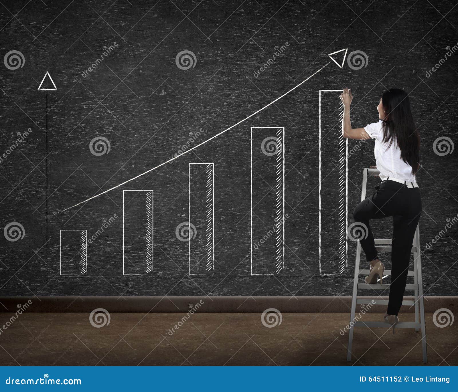 Business Person Drawing on the Board Stock Photo - Image of education ...