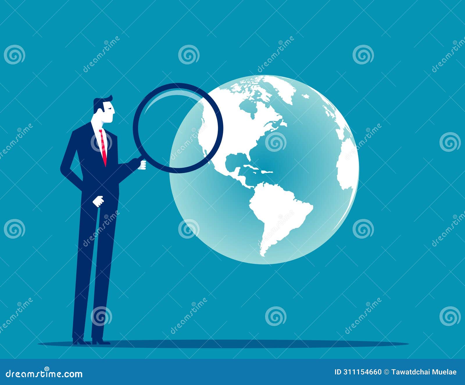 Business Person with Environmental Audit Vector Concept Stock Vector ...