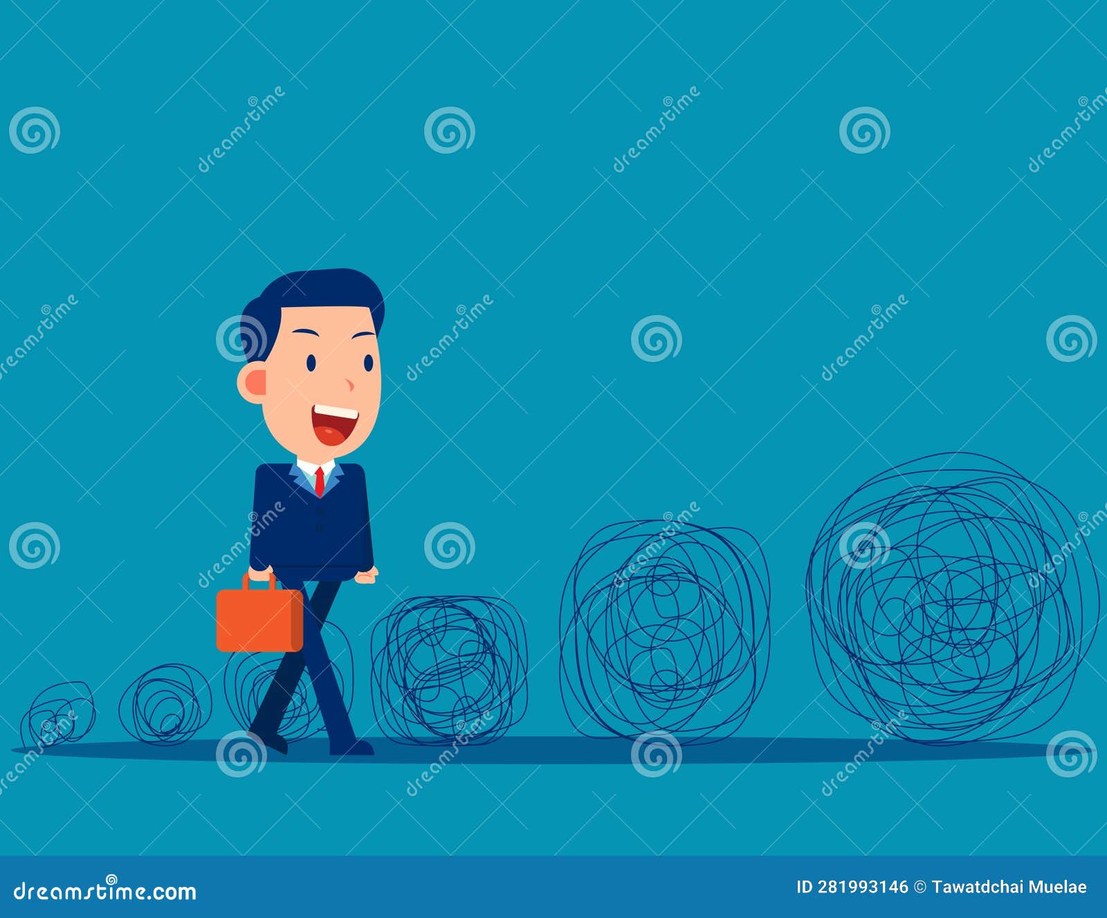 Business Person with Growing Problem. Business Problems Concept Stock ...