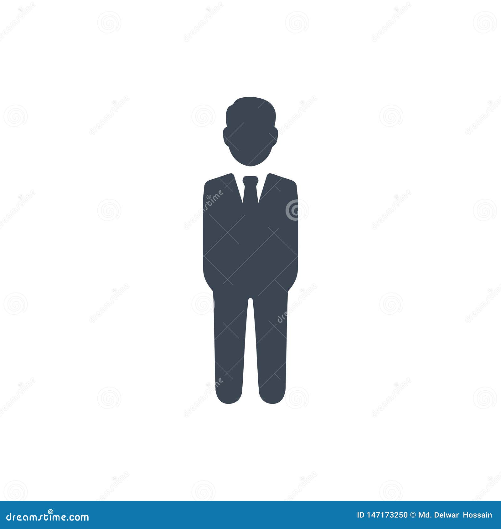 Business person icon stock vector. Illustration of icon - 147173250