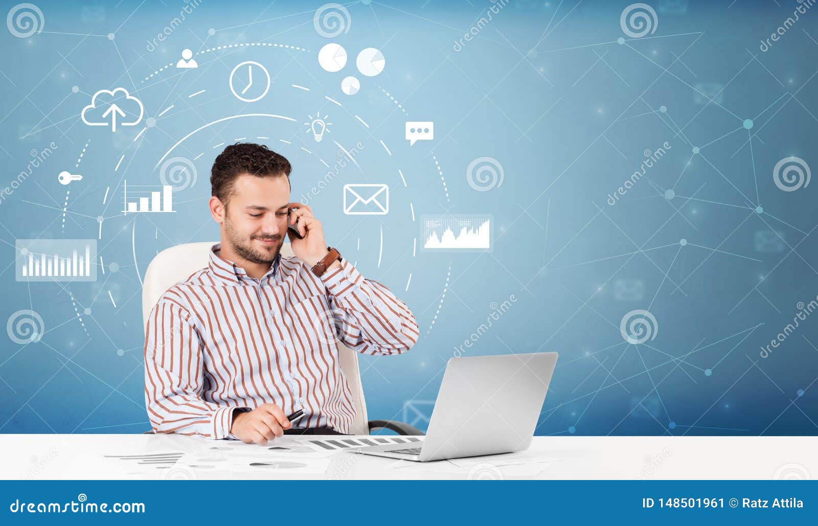 Business Person with Operational Concept Stock Image - Image of ...