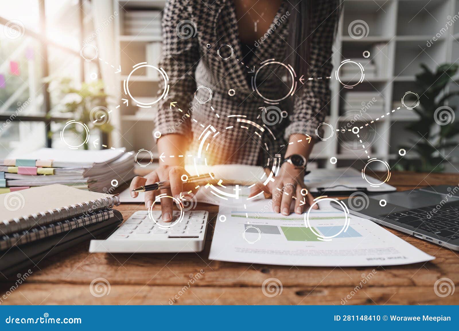 Business Person Process and Workflow Automation with Flowchart ...