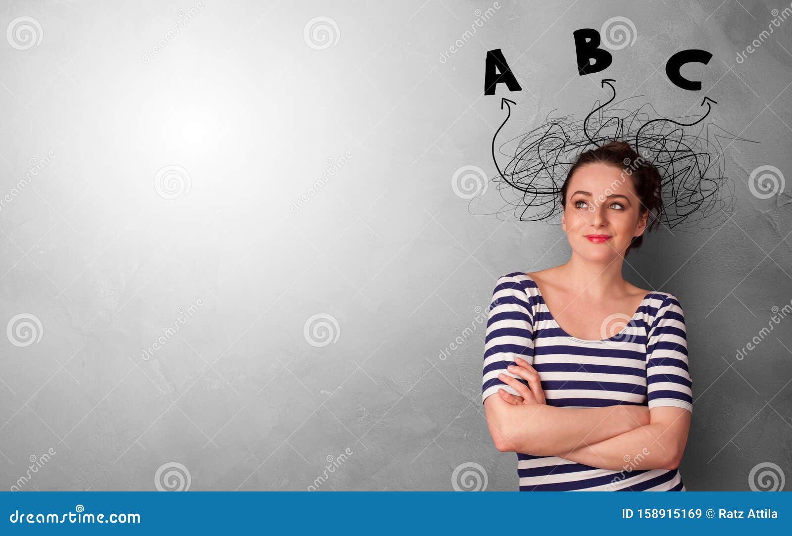 Business Person Standing with Direction Concept Stock Image - Image of ...
