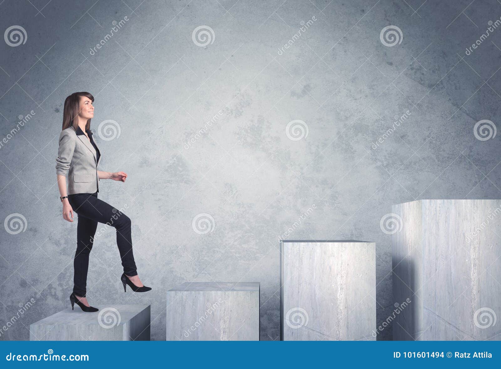 Stepping up a staircase stock photo. Image of rise, growth - 101601494