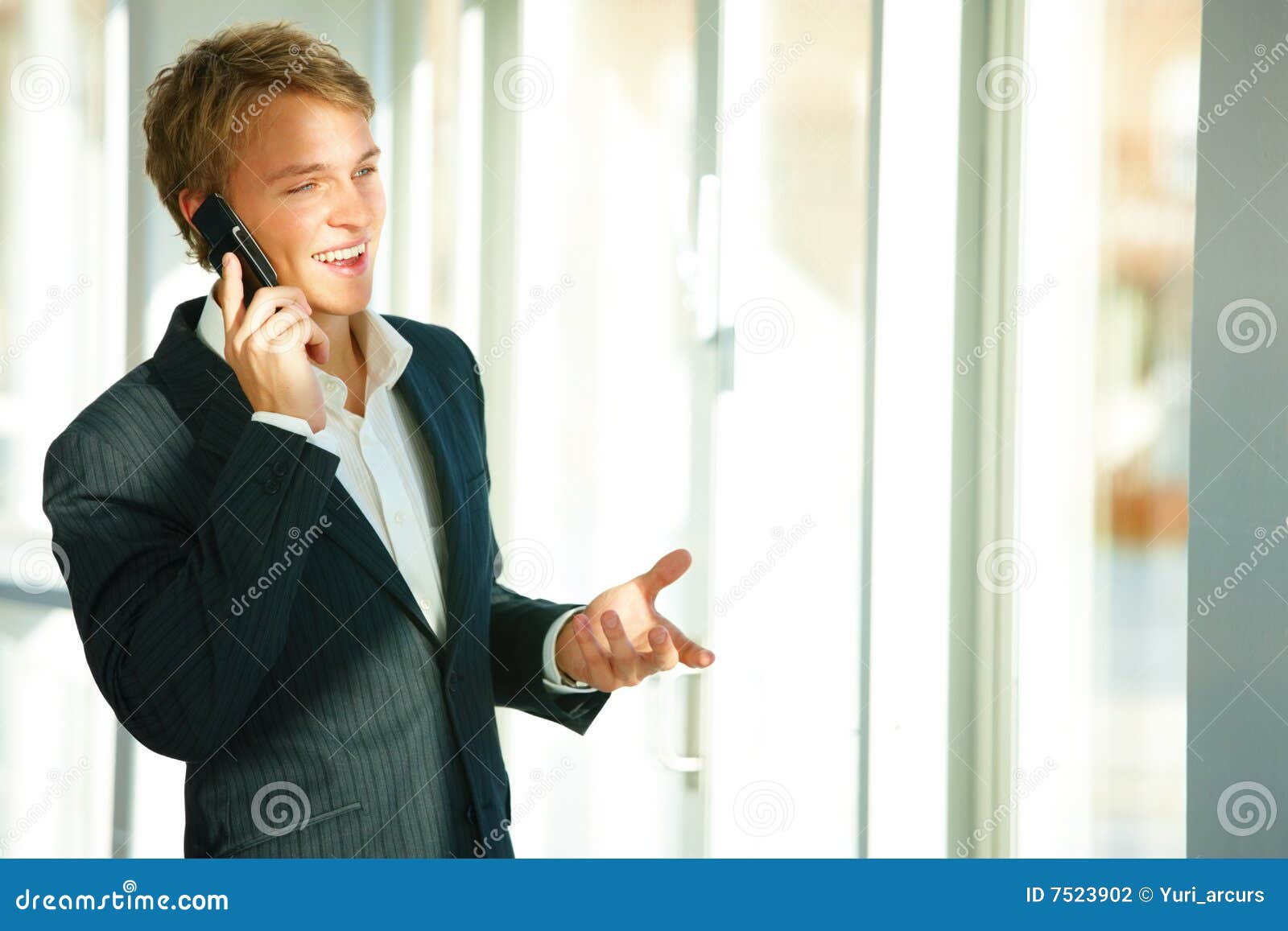Business Person Talking on a Mobile Phone Stock Photo - Image of cell ...