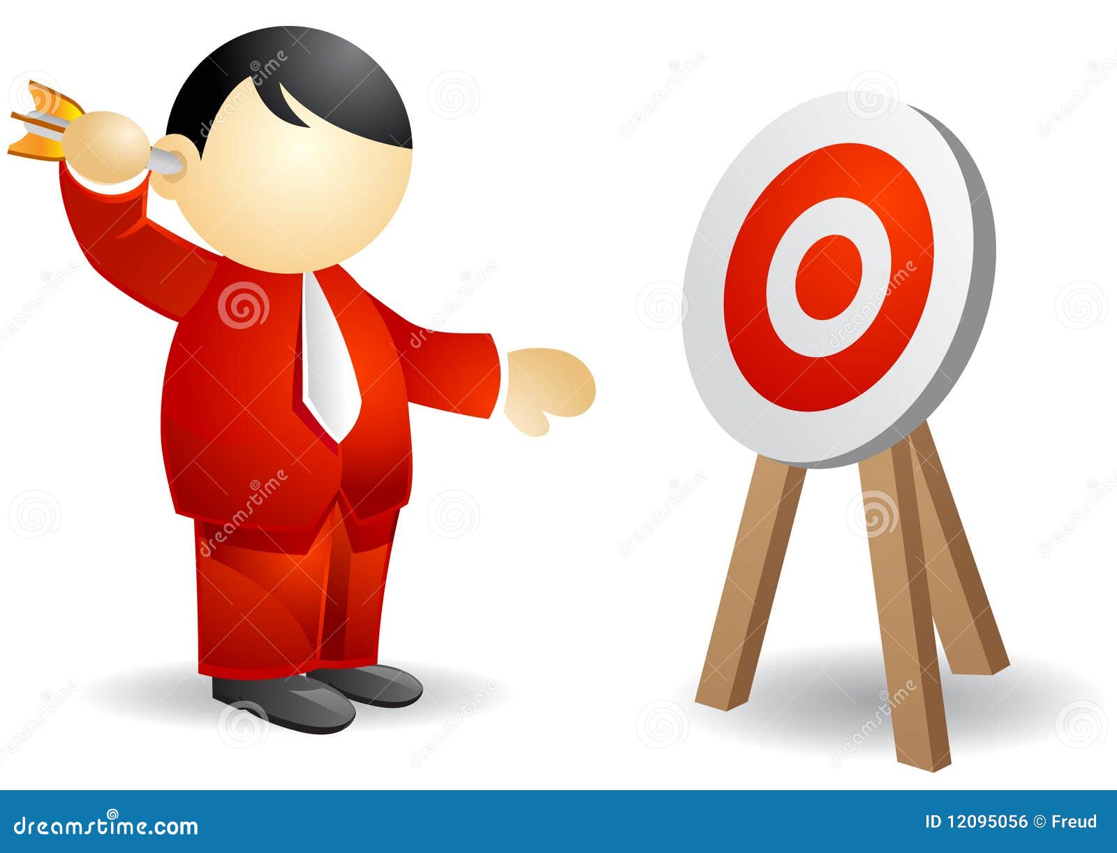 Business Person - Targeting Stock Illustration - Illustration of ...