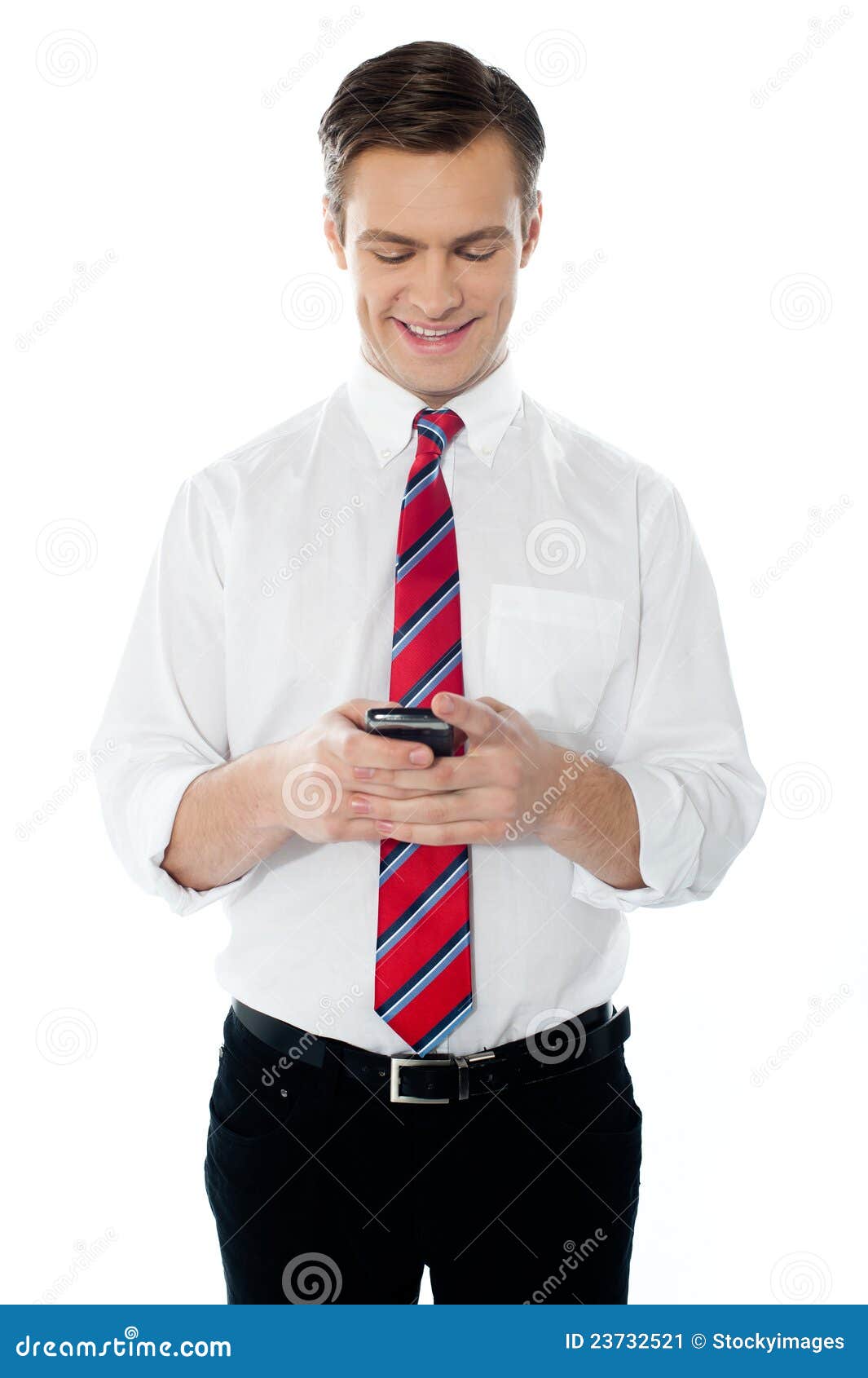 Business person texting stock image. Image of modern - 23732521