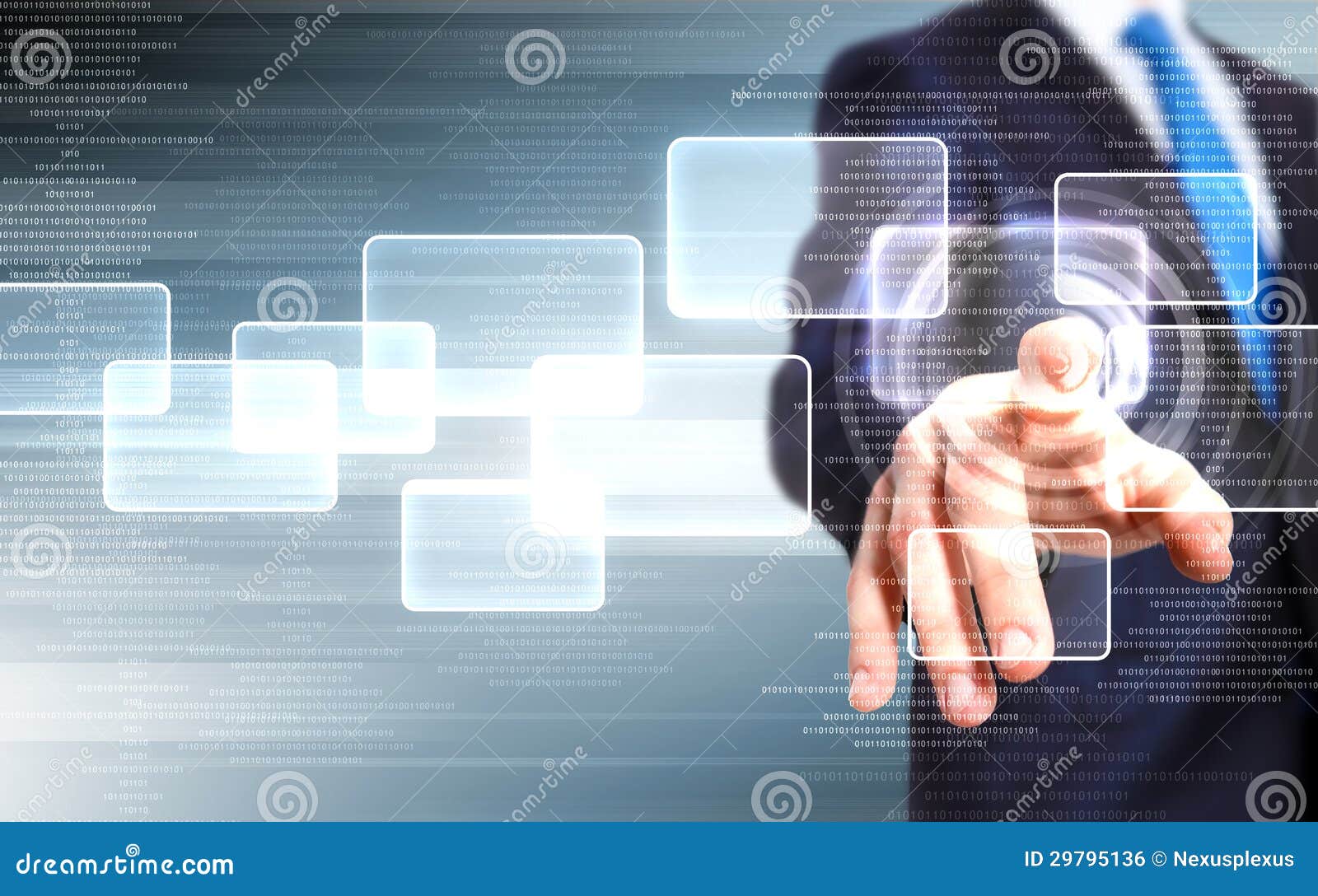 Virtual Technology in Business Stock Photo - Image of communication ...