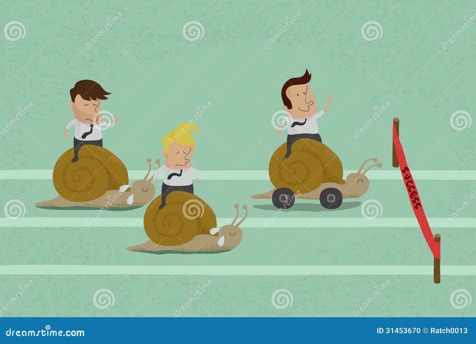 Cash Race Concept. Greedy Business People, Persons Competition For ...