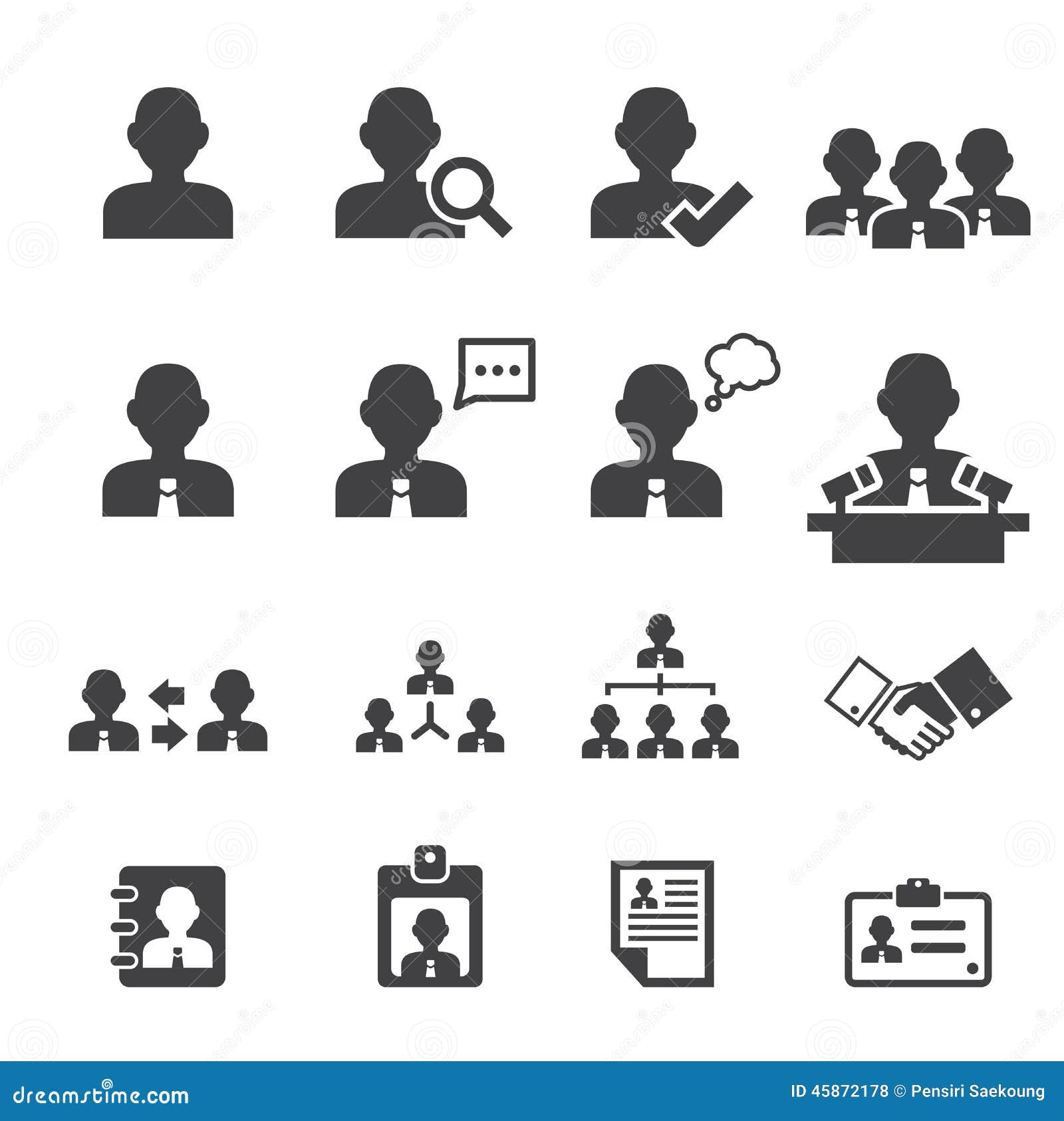 Business Persons and Users Icon Stock Vector - Illustration of ...