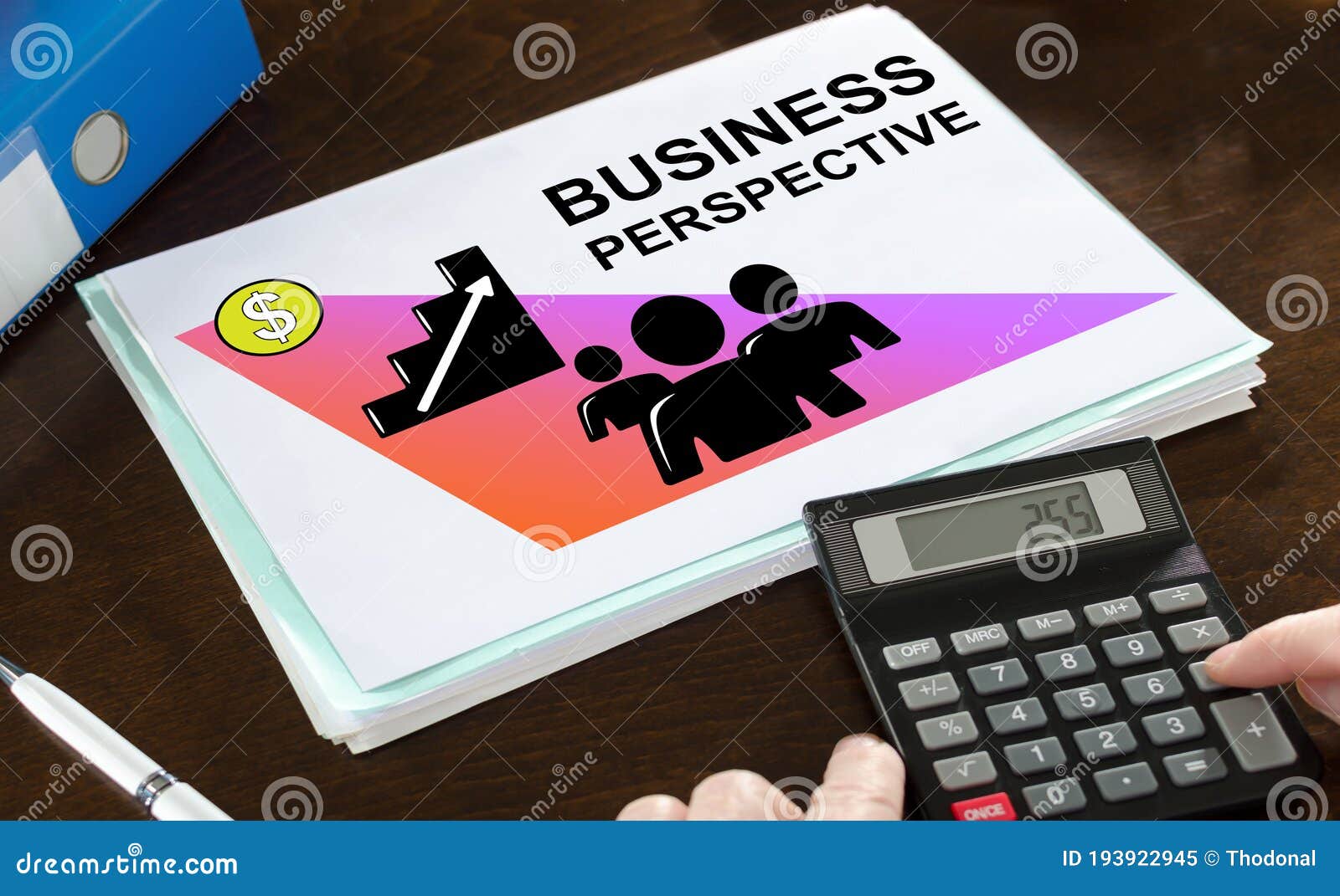 Business Perspective Concept Illustrated on a Paper Stock Image - Image ...