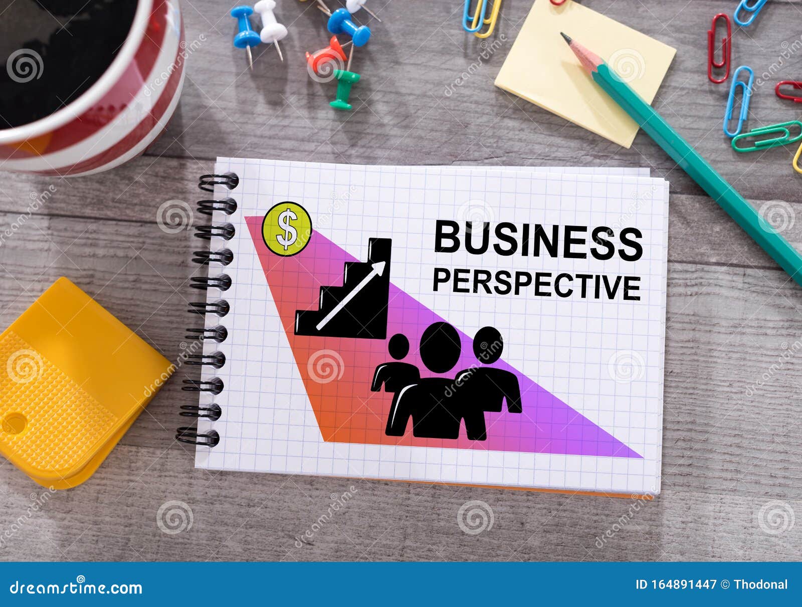 Business Perspective Concept on a Notepad Stock Image - Image of ...