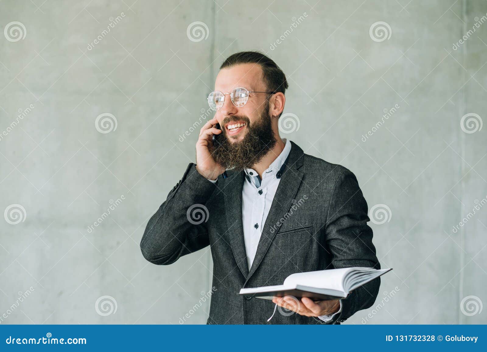 Business Phone Conversation Schedule Appointment Stock Photo - Image of ...