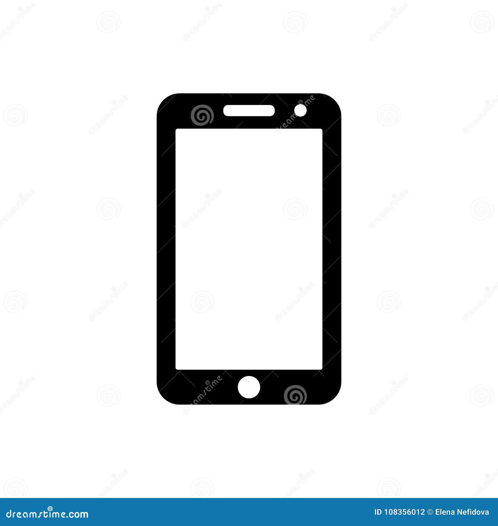 Business Phone icon stock vector. Illustration of device - 108356012