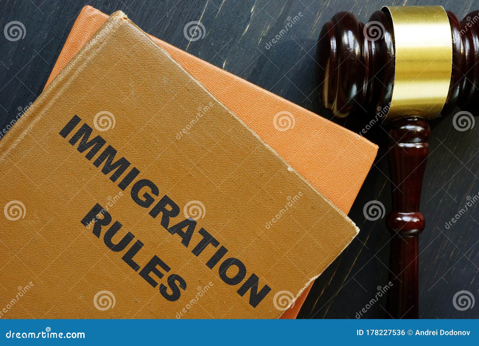 Business Photo Shows Printed Text Immigration Rules Stock Photo - Image ...