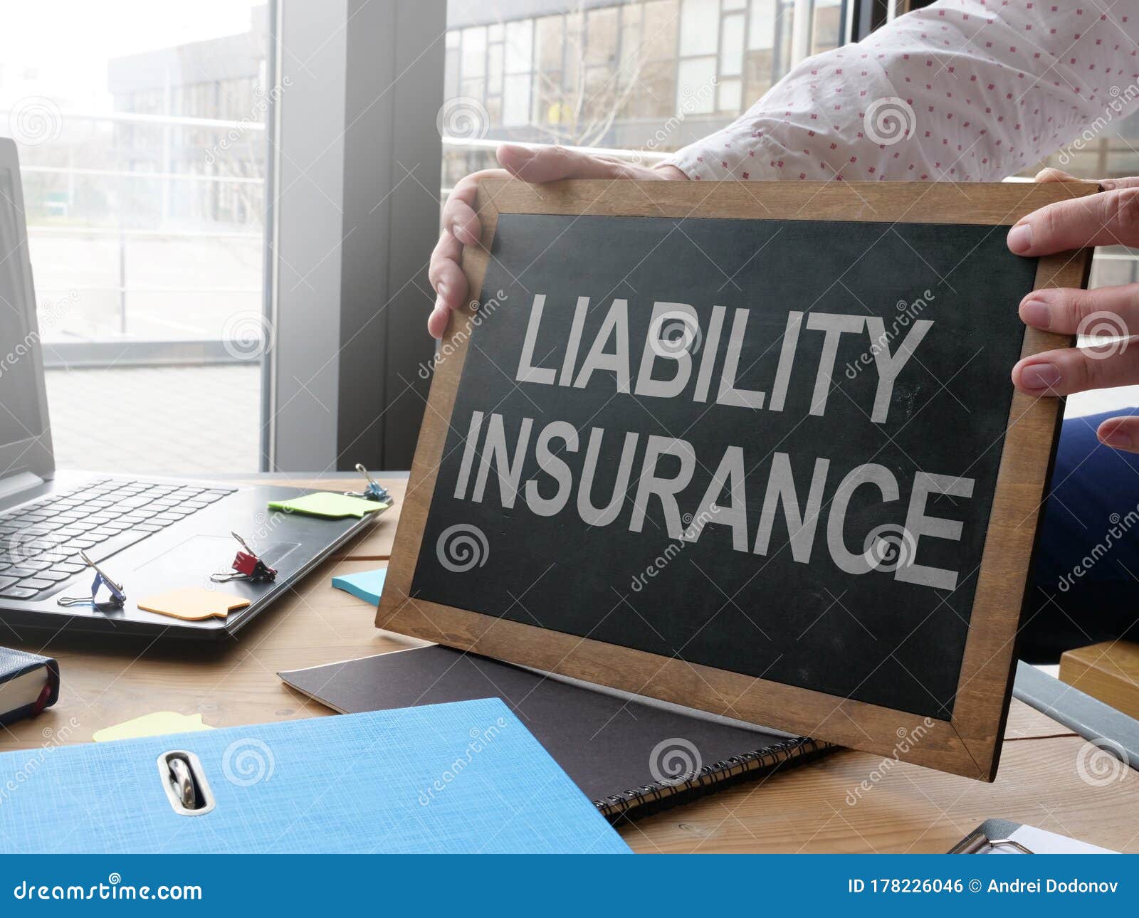 Business Photo Shows Printed Text Liability Isurance Stock Photo ...
