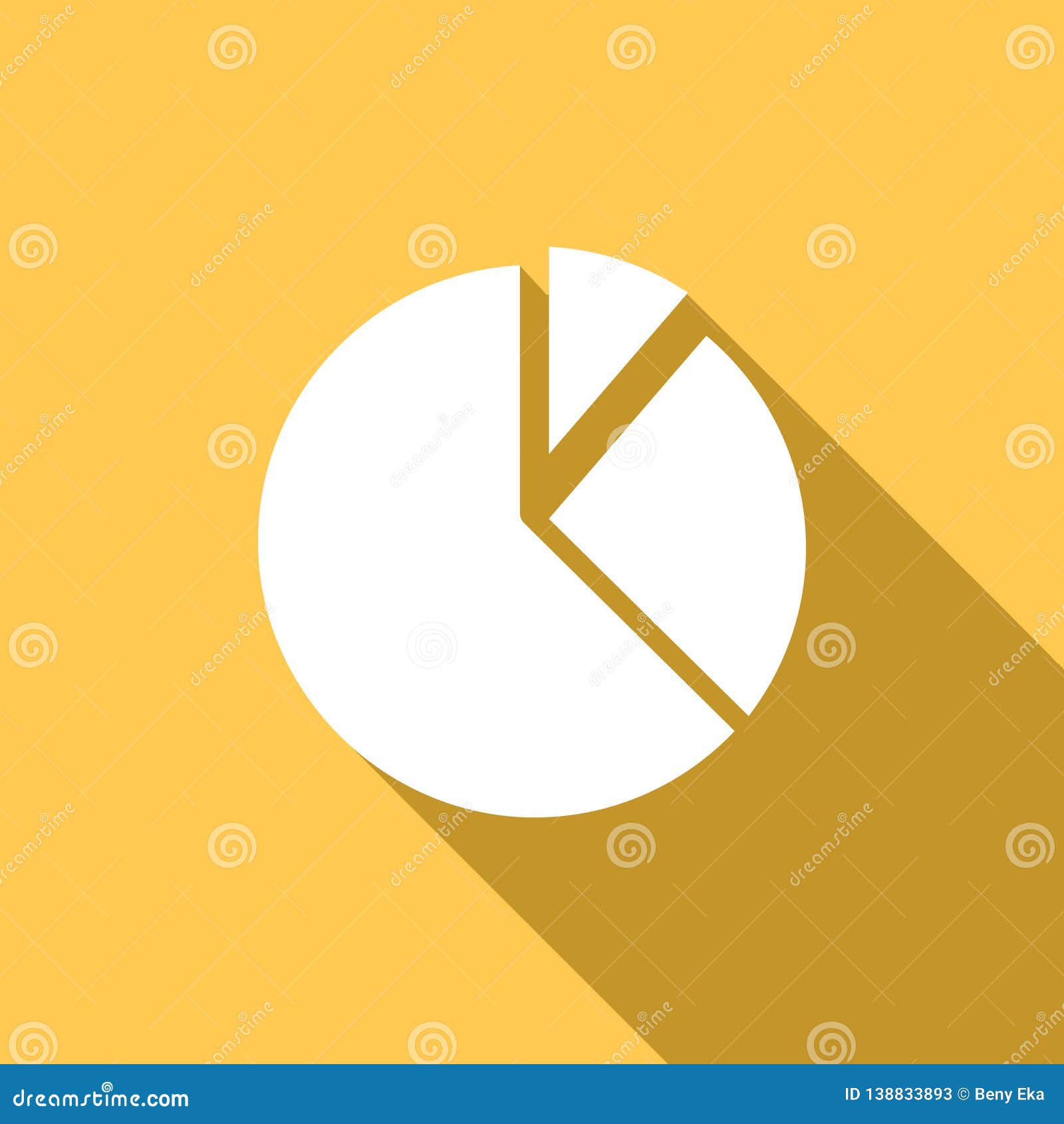 Business Pie Chart Flat Minimalist Icon Modern Style Stock Vector ...