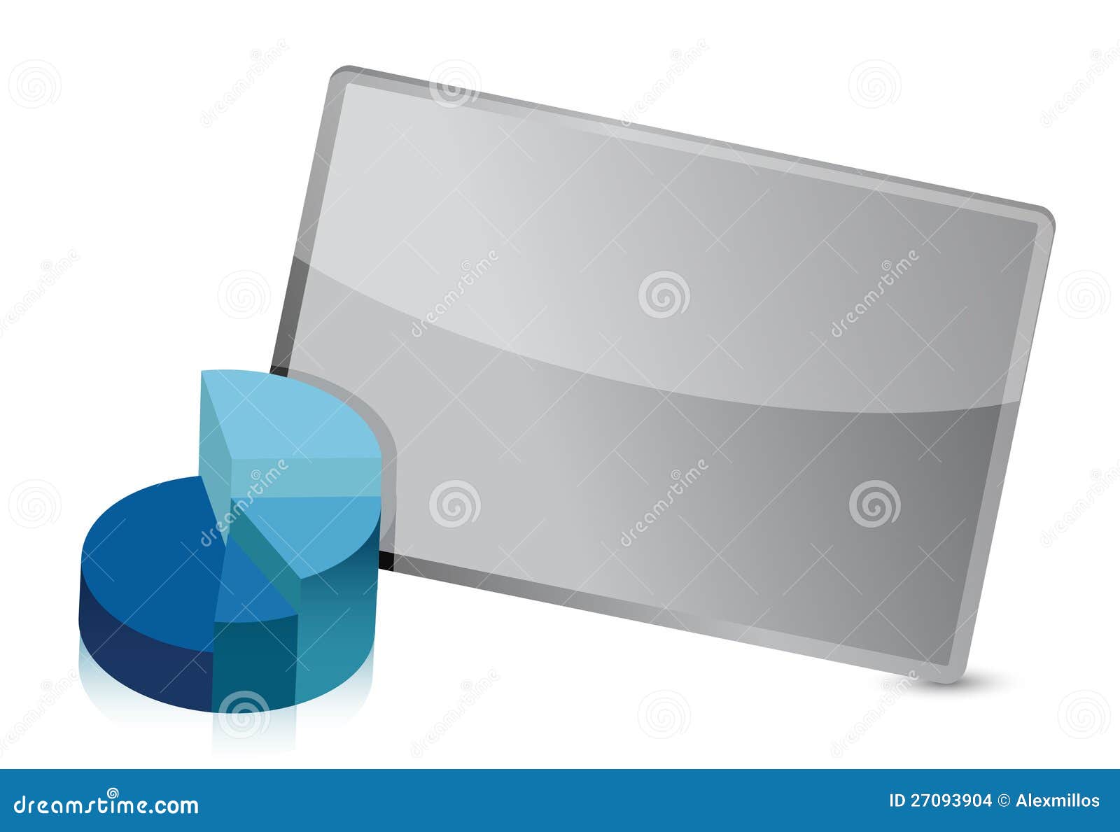 Business Pie Chart Frame Illustration Design Stock Illustration ...