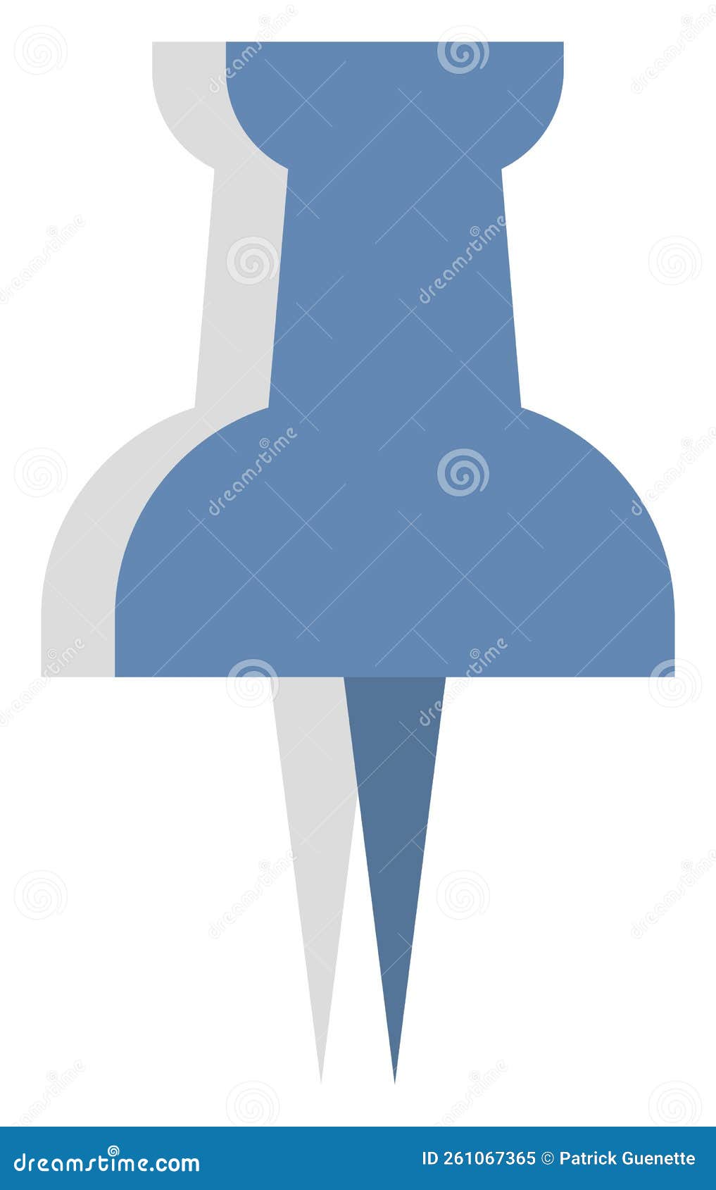 Business pin, icon stock vector. Illustration of office - 261067365