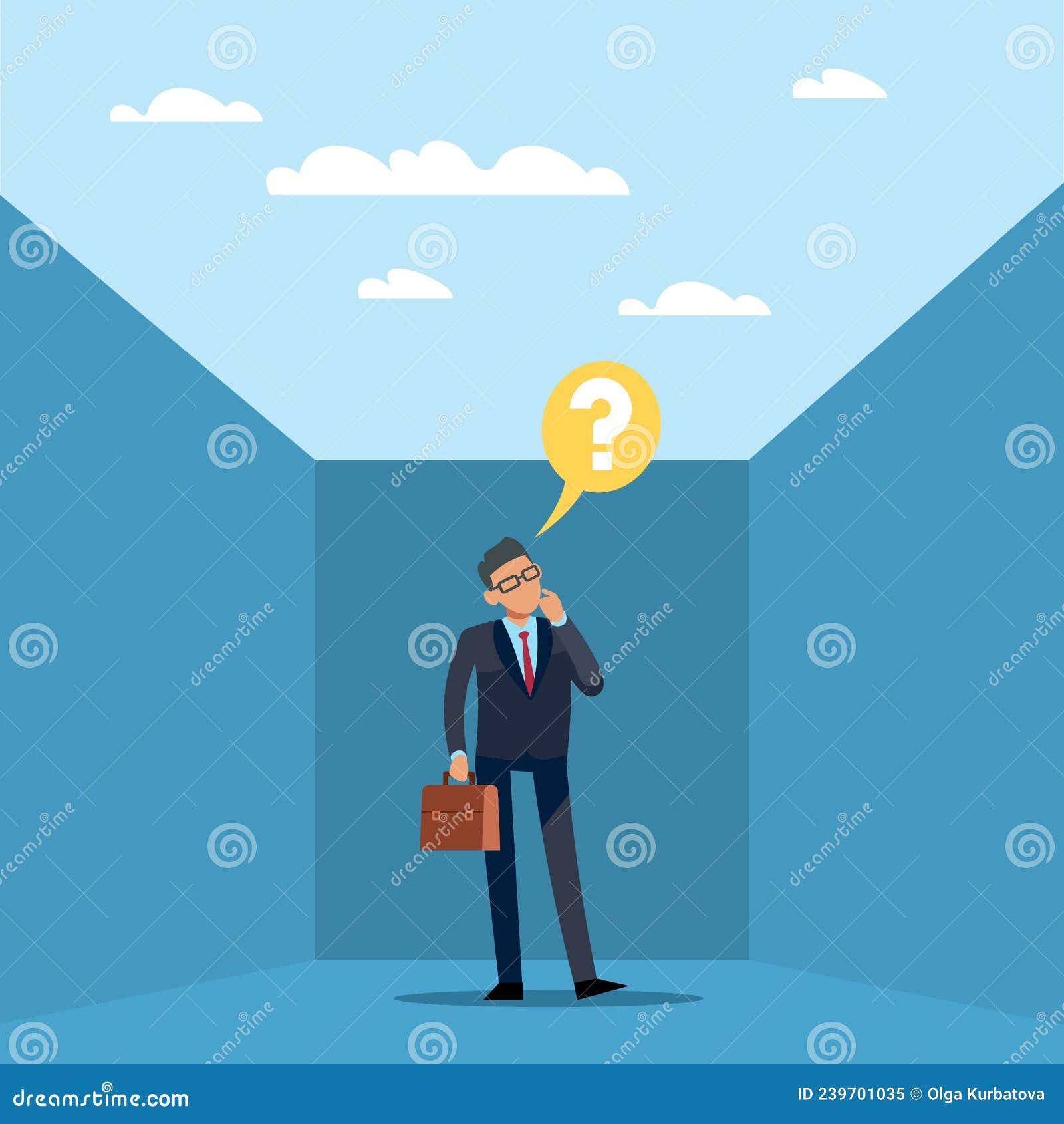 Business Pitfall. Difficult Task Stock Vector - Illustration of ...