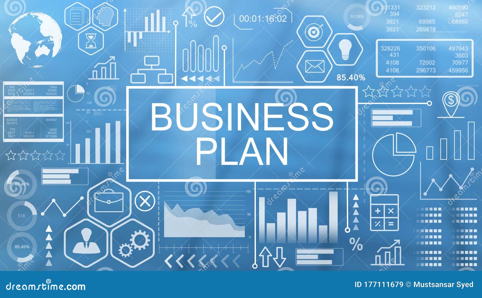Business Plan, Animated Typography Stock Illustration - Illustration of ...