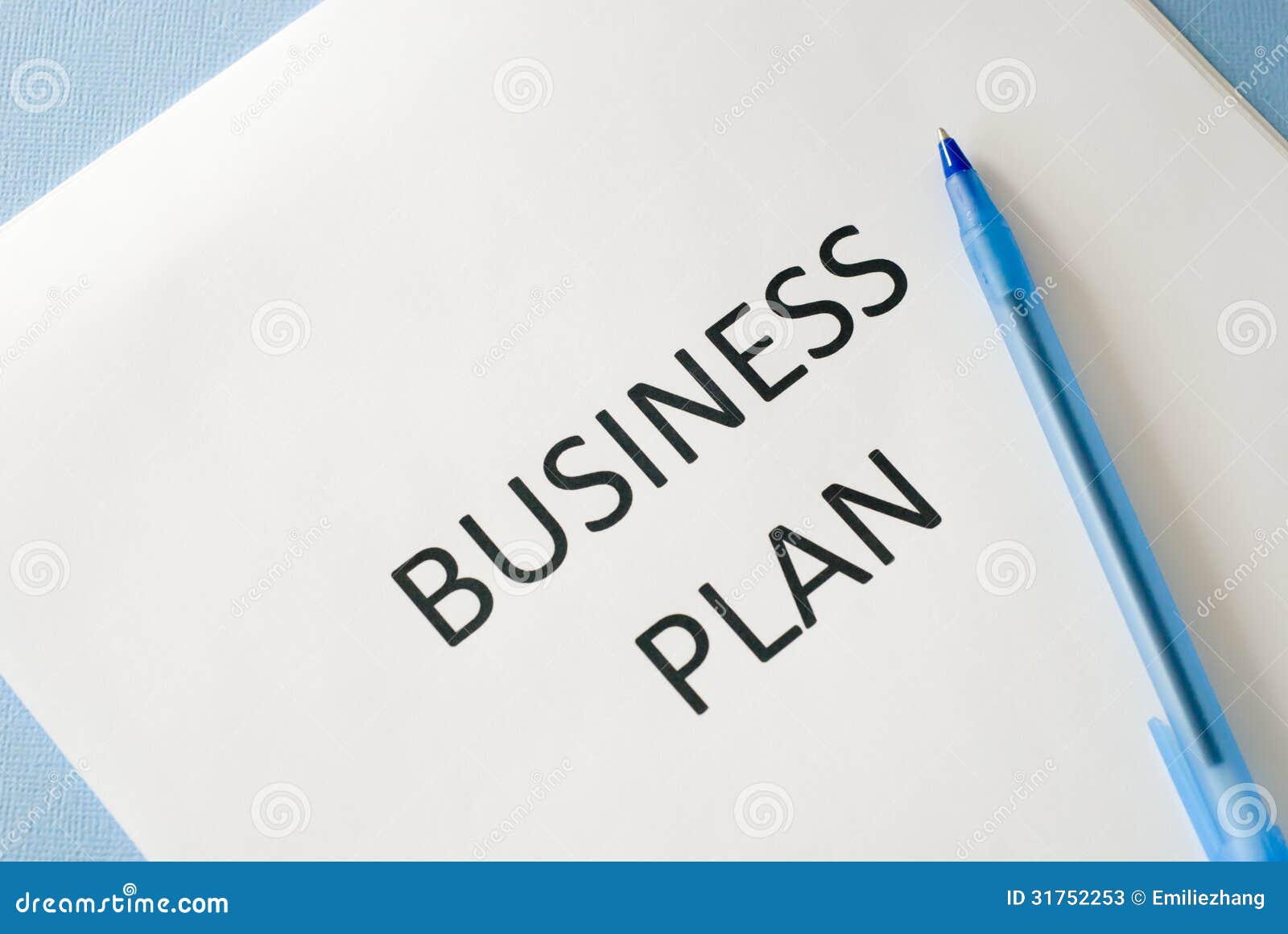 Business plan stock image. Image of document, blue, business - 31752253