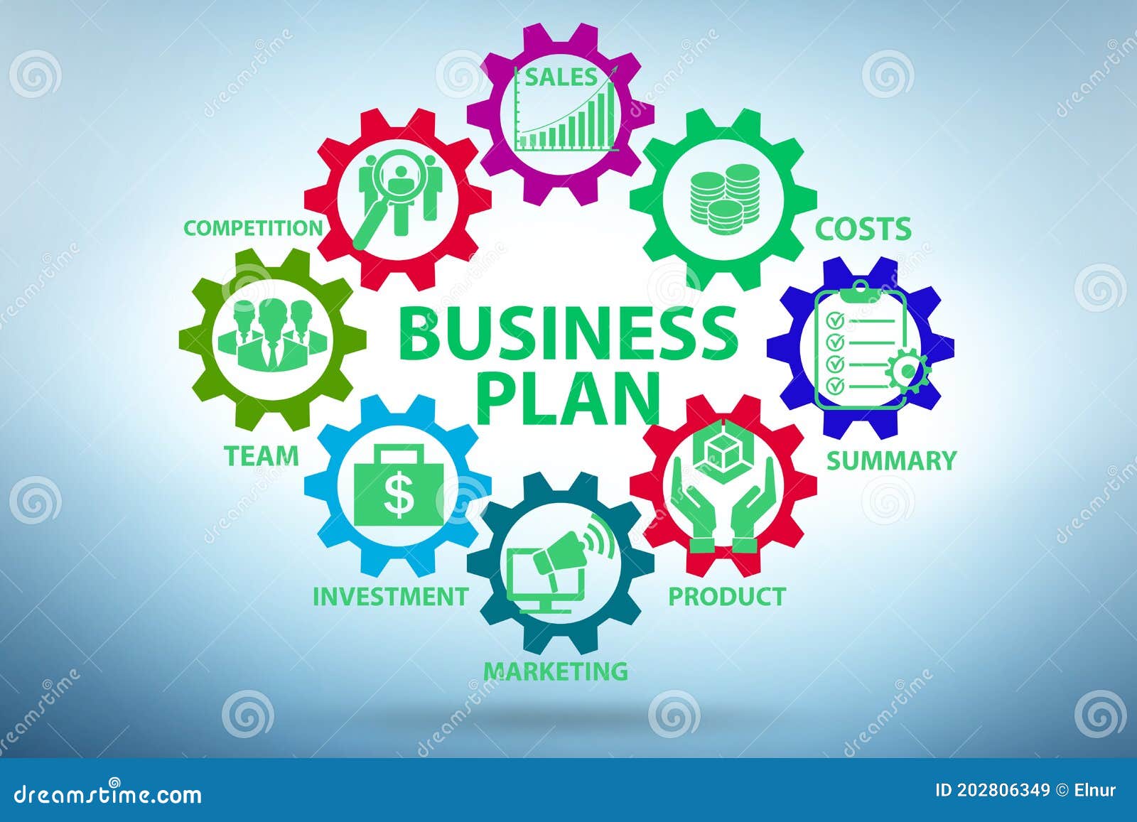 Business Plan Concept Illustration with Key Elements Stock Image ... Business Plan Concept Illustration with Key Elements Stock Image ...